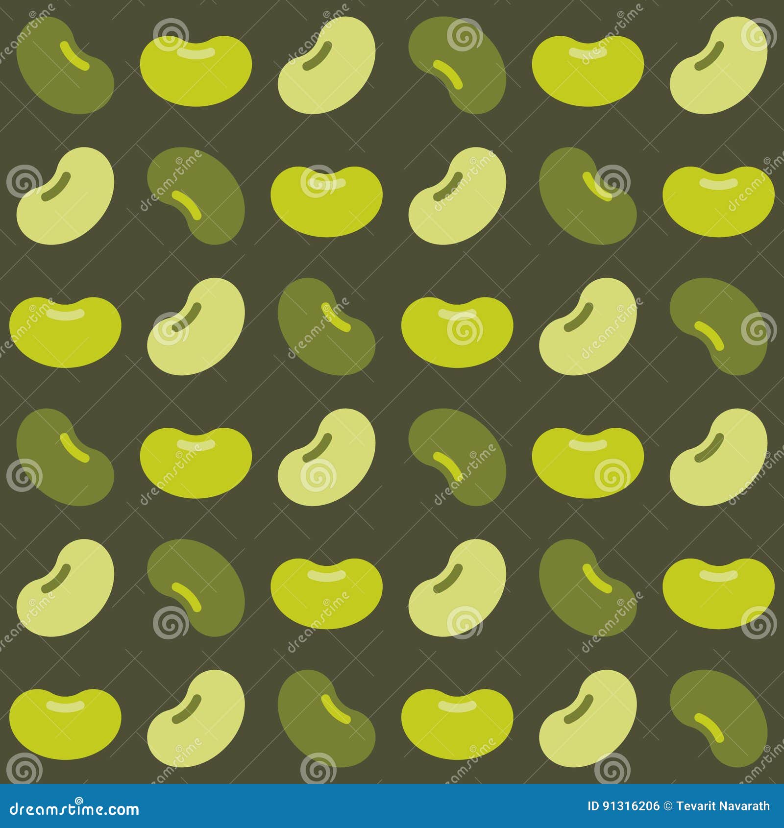Seamless Seed Pattern Vector Stock Vector - Illustration of wallpaper ...