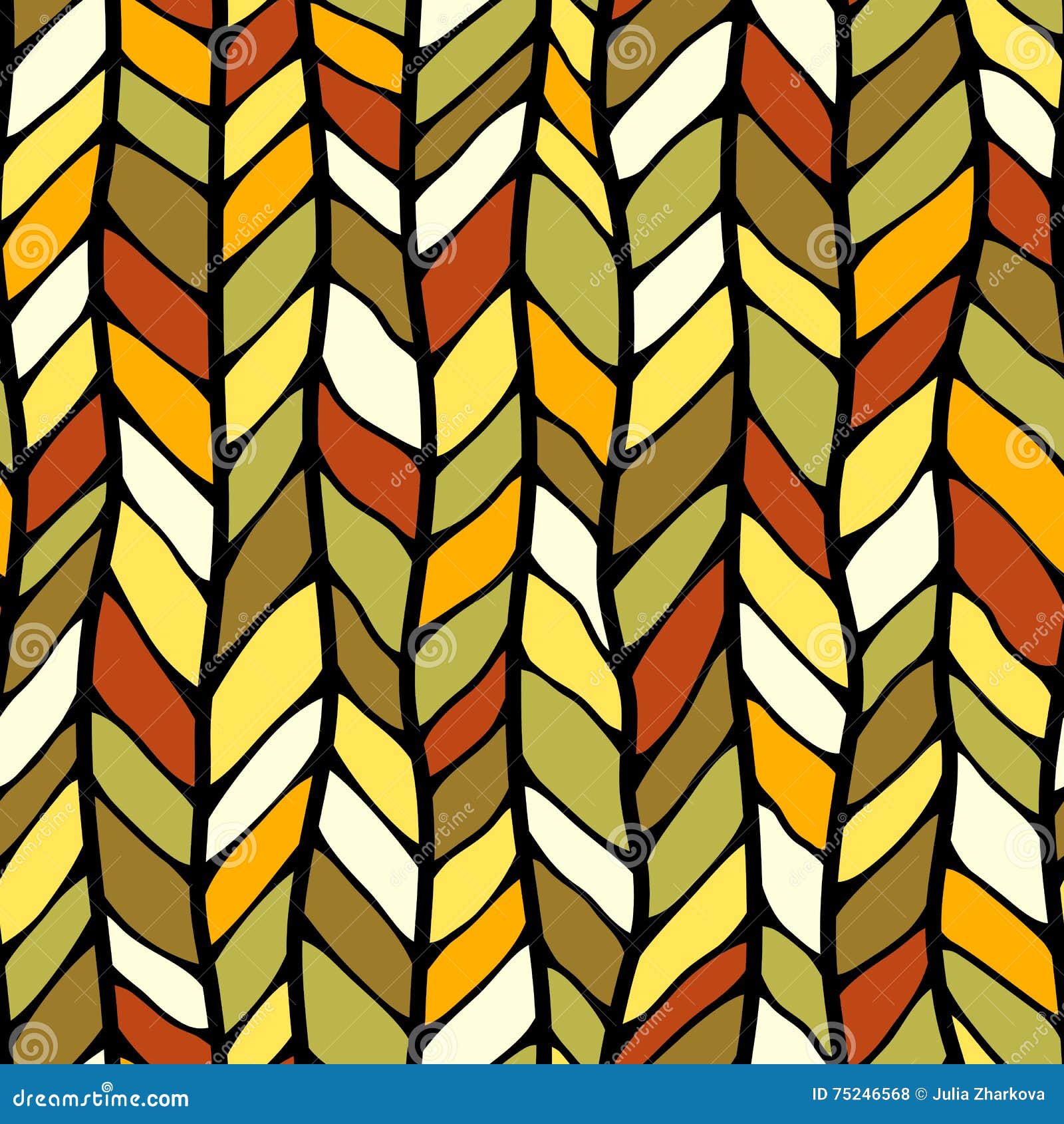 Seamless Sennit Pattern. Vector Multicolored Texture Stock Illustration ...