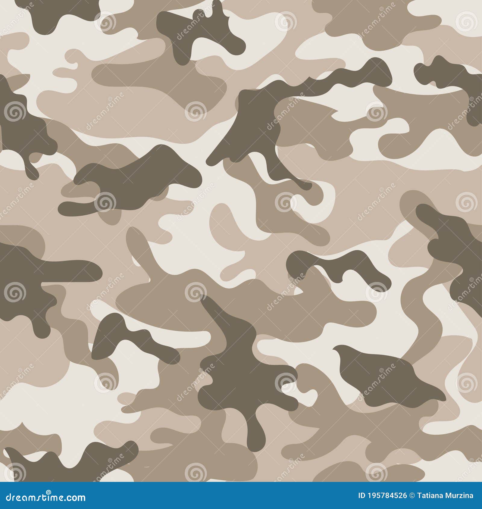Camouflage Desert Disruptive Block Khaki Seamless Pattern Cartoon ...