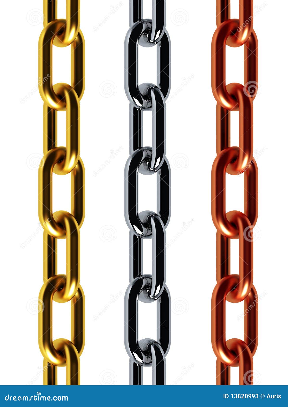 Seamless set of chains stock illustration. Illustration of alloy - 13820993