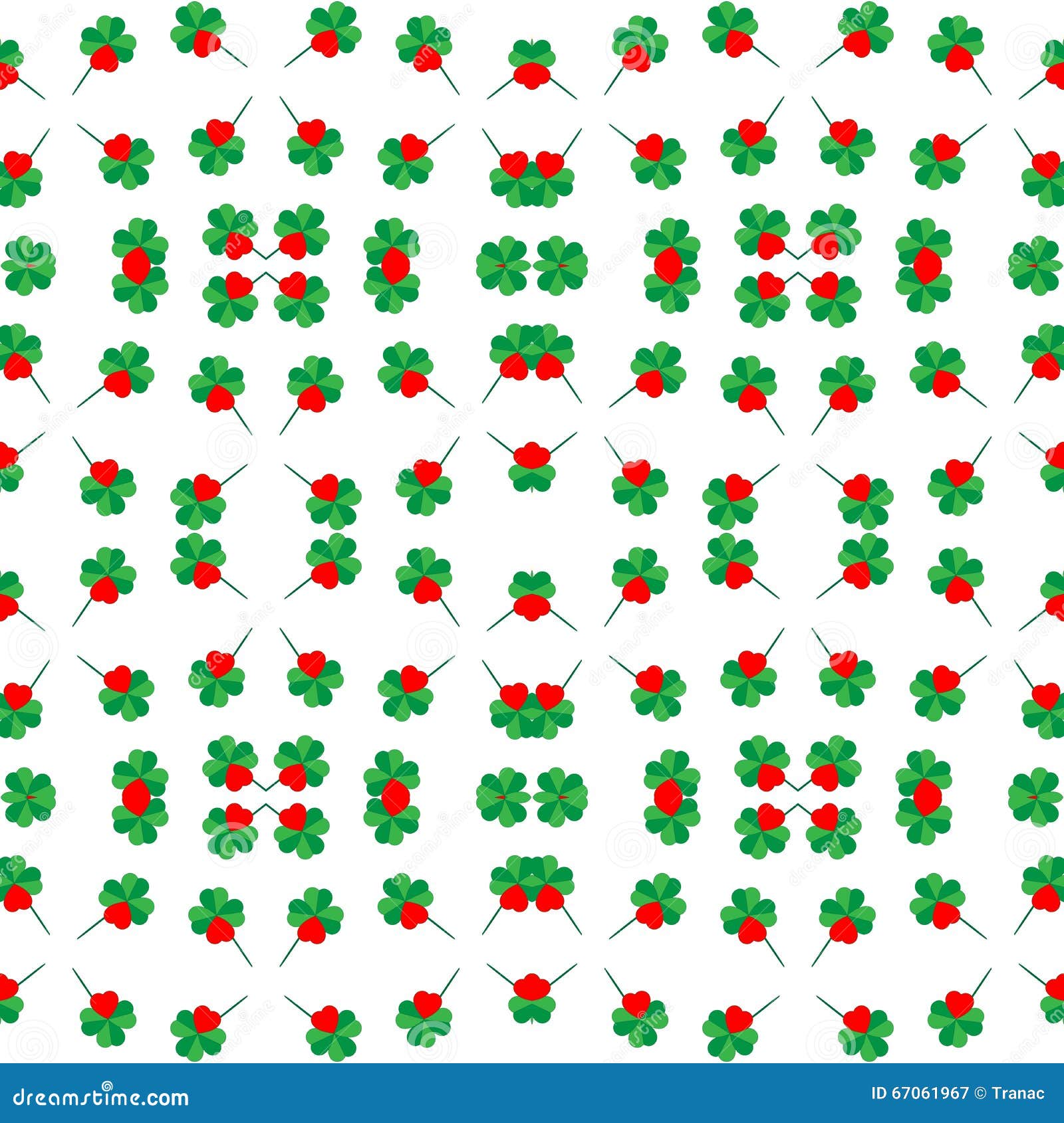 Seamless Shamrock Tile Vector Illustration | CartoonDealer.com #1944332