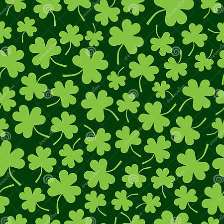Seamless Shamrock Pattern stock vector. Illustration of patricks - 28301370