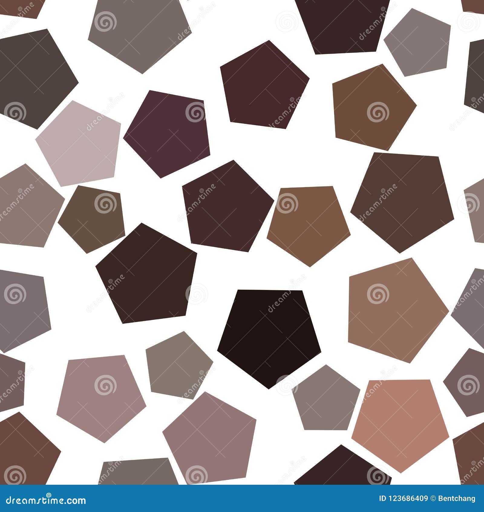 Seamless Shape of Pentagon, Abstract Geometric Background Pattern ...