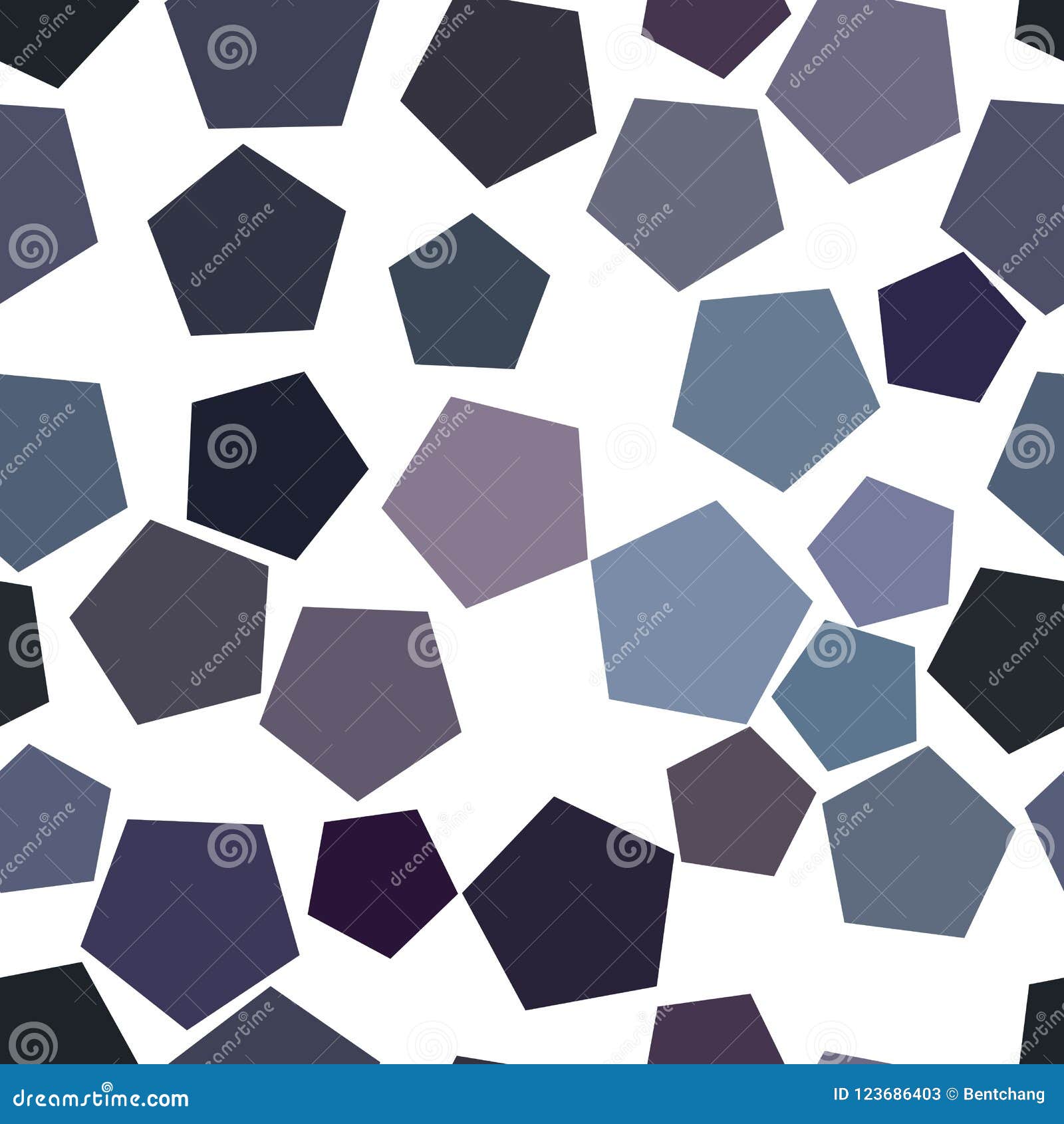 Seamless Shape of Pentagon, Abstract Geometric Background Pattern ...