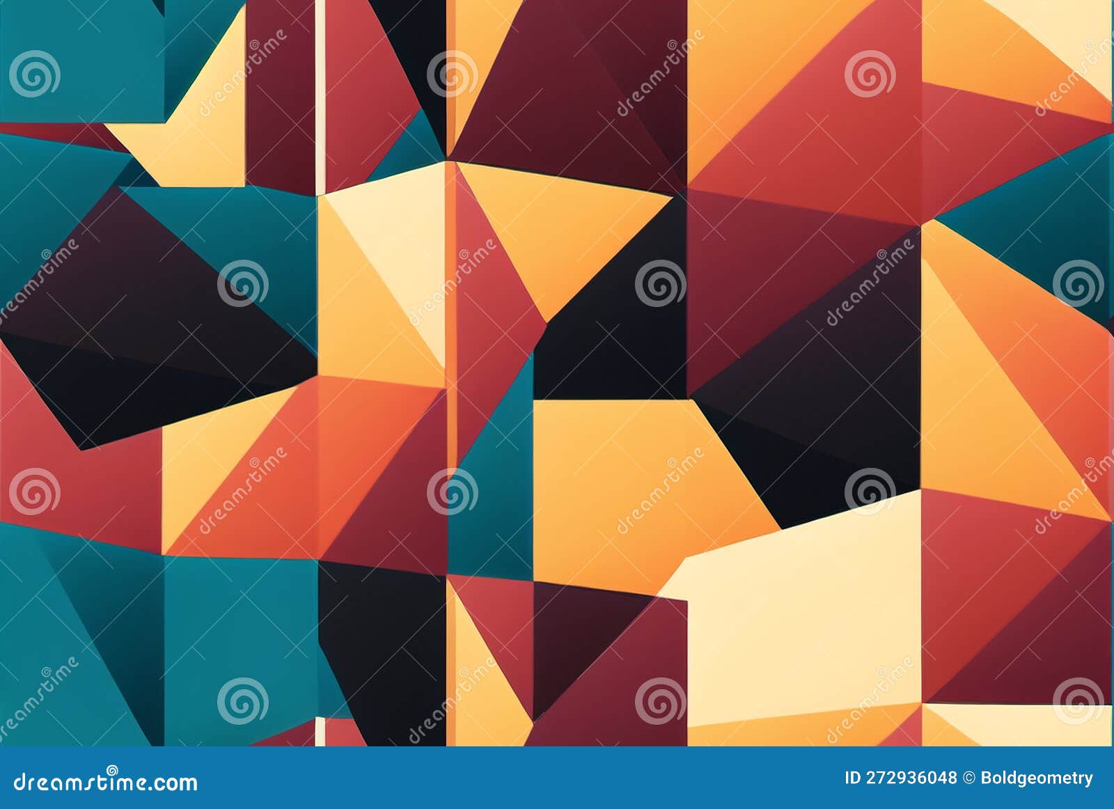 Seamless Shapes Pattern with Geometrical Rustic Repeating Background ...