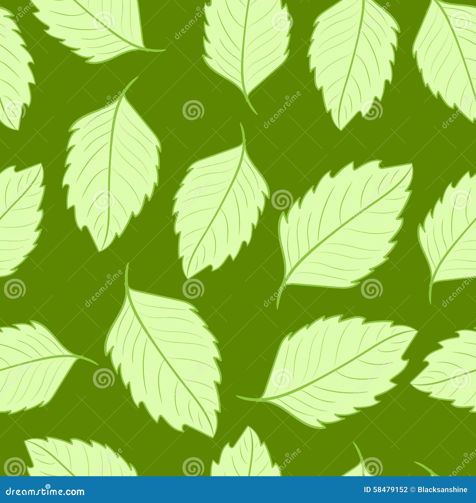 Seamless sharp leaves stock vector. Illustration of drawing - 58479152