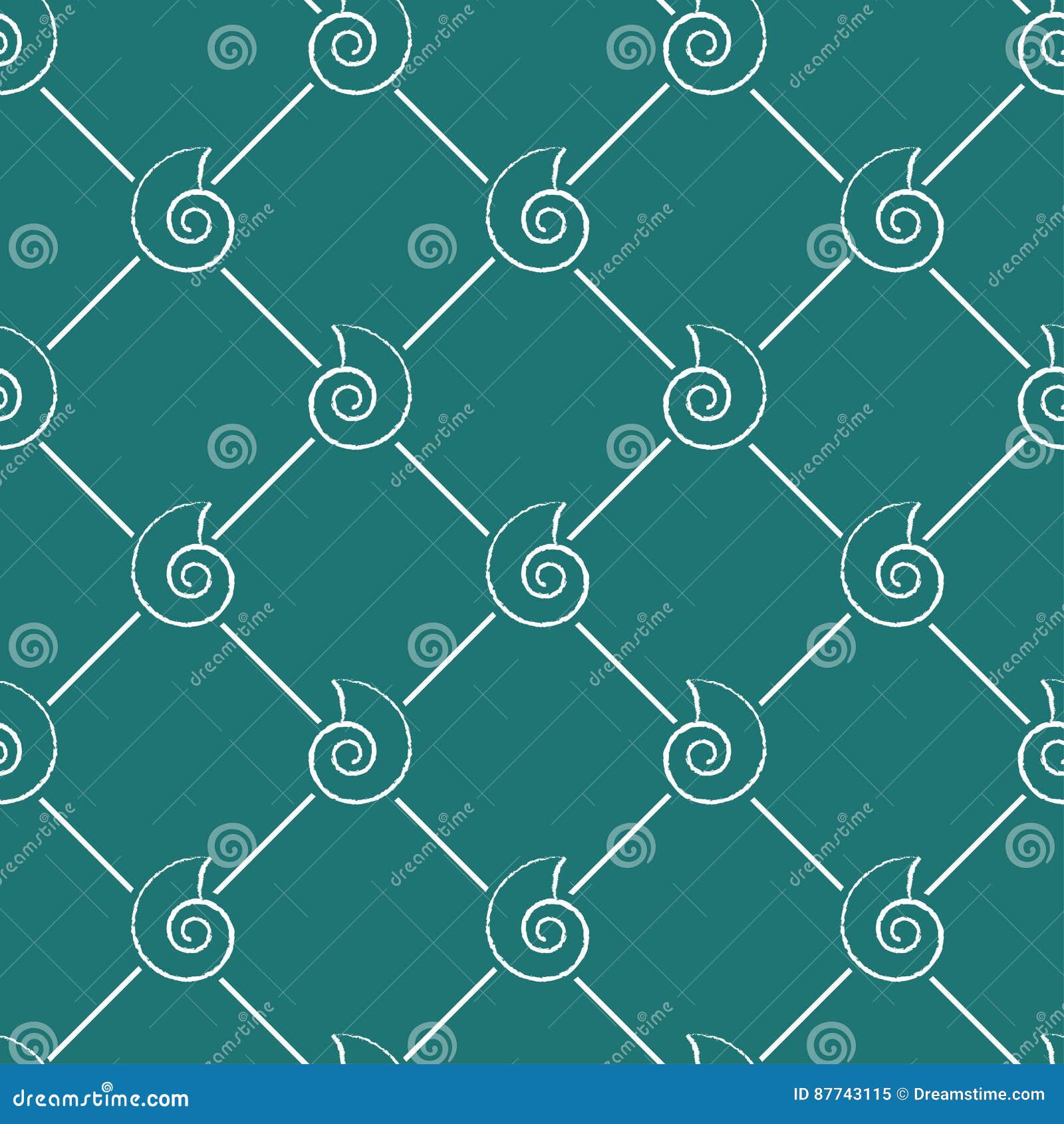 Seamless shell texture stock vector. Illustration of blue - 87743115