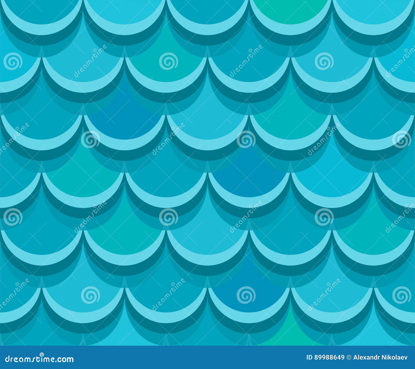 Seamless Shingle Roof Tiles. Vector Pattern Stock Vector - Illustration ...