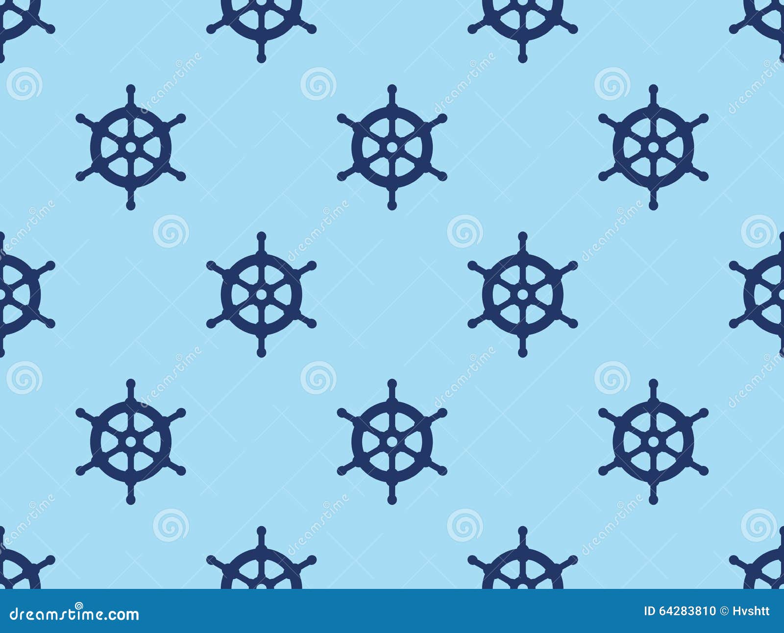 Seamless Ships Steering Wheel Pattern Stock Image | CartoonDealer.com ...
