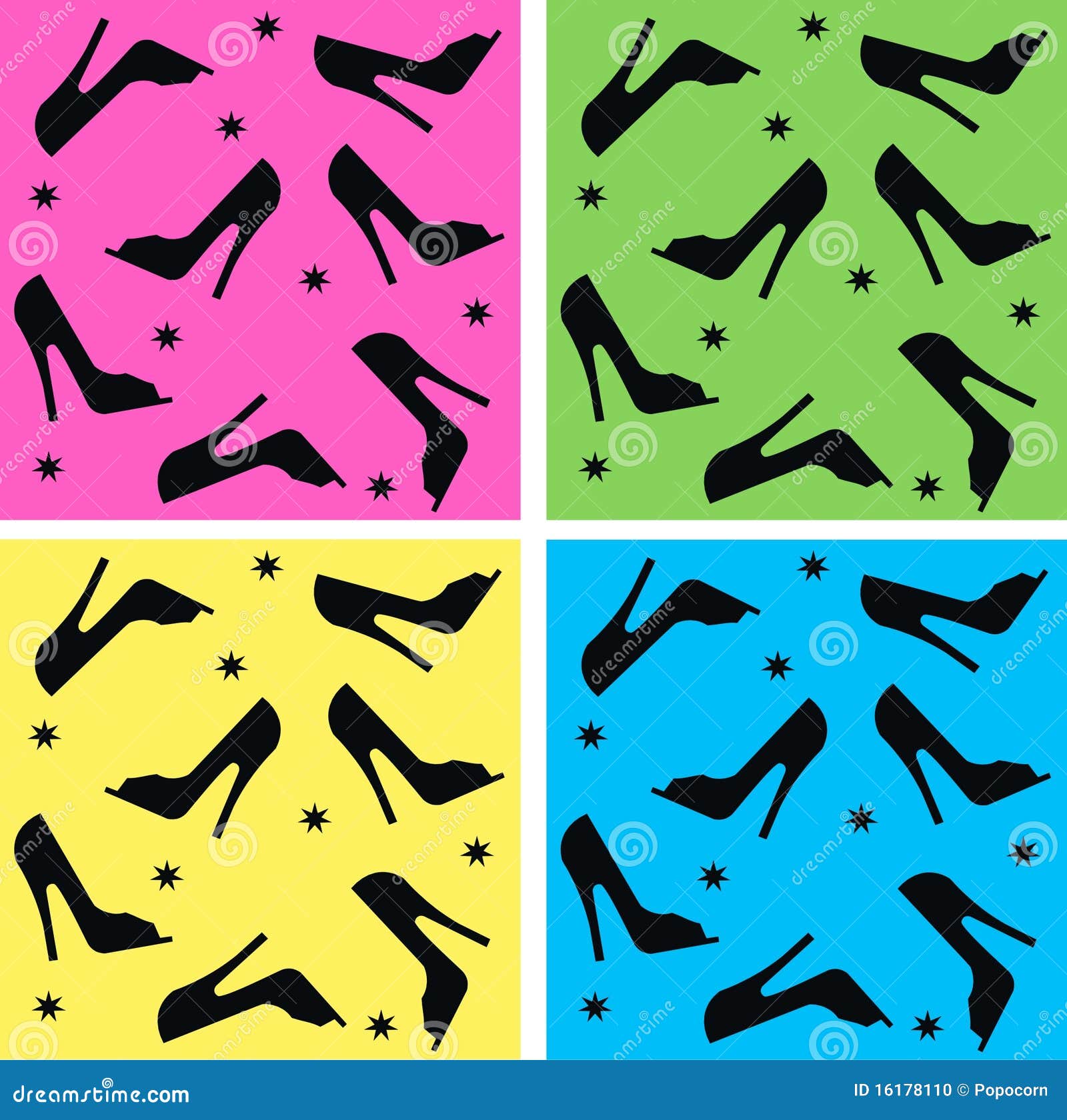 Seamless shoe pattern stock vector. Illustration of background - 16178110