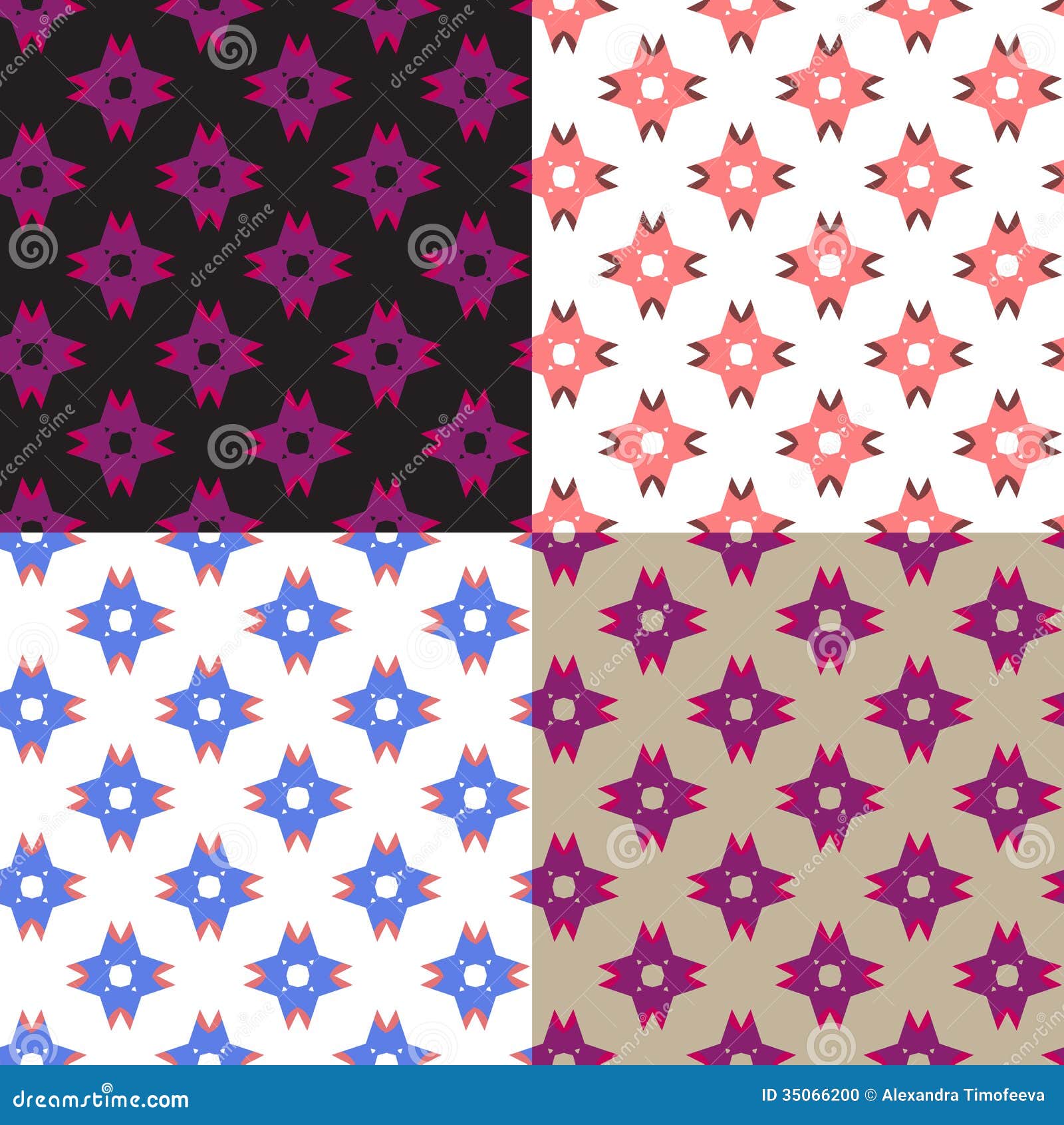 Seamless shuriken pattern stock vector. Illustration of collection ...