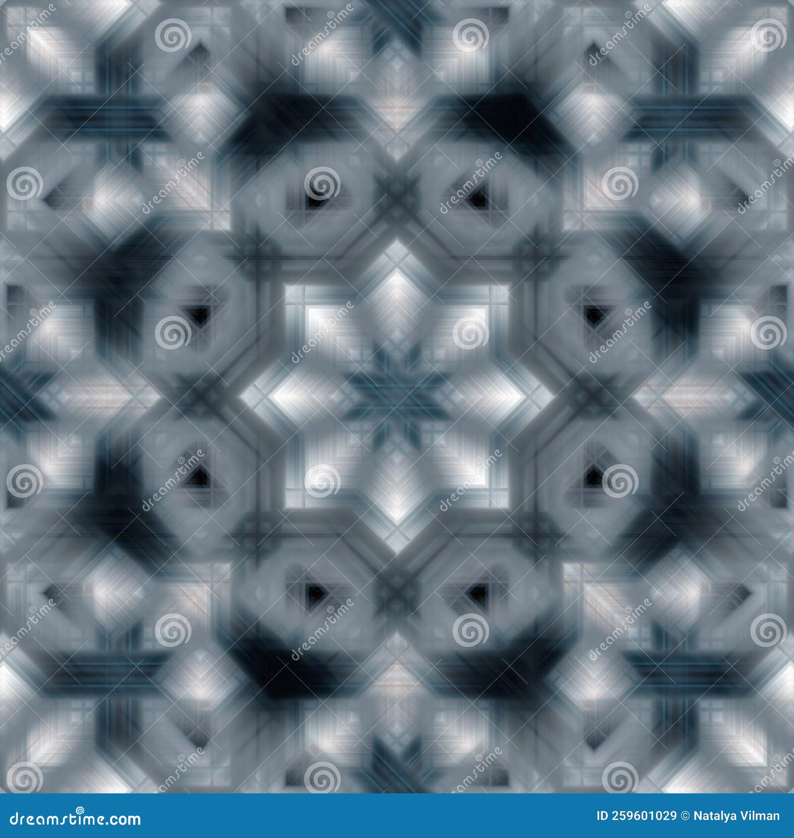 Seamless Silver Color Pattern of Mandala. Oriental Ornament Stock ...