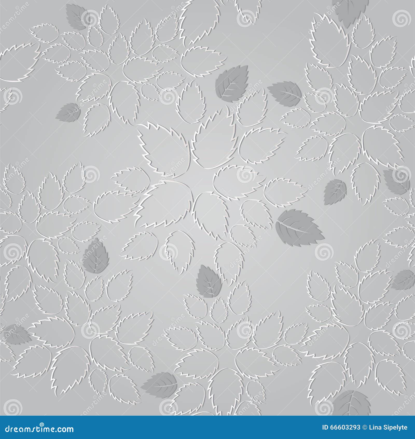 Seamless Silver Leaves Lace Wallpaper Pattern Stock Vector ...