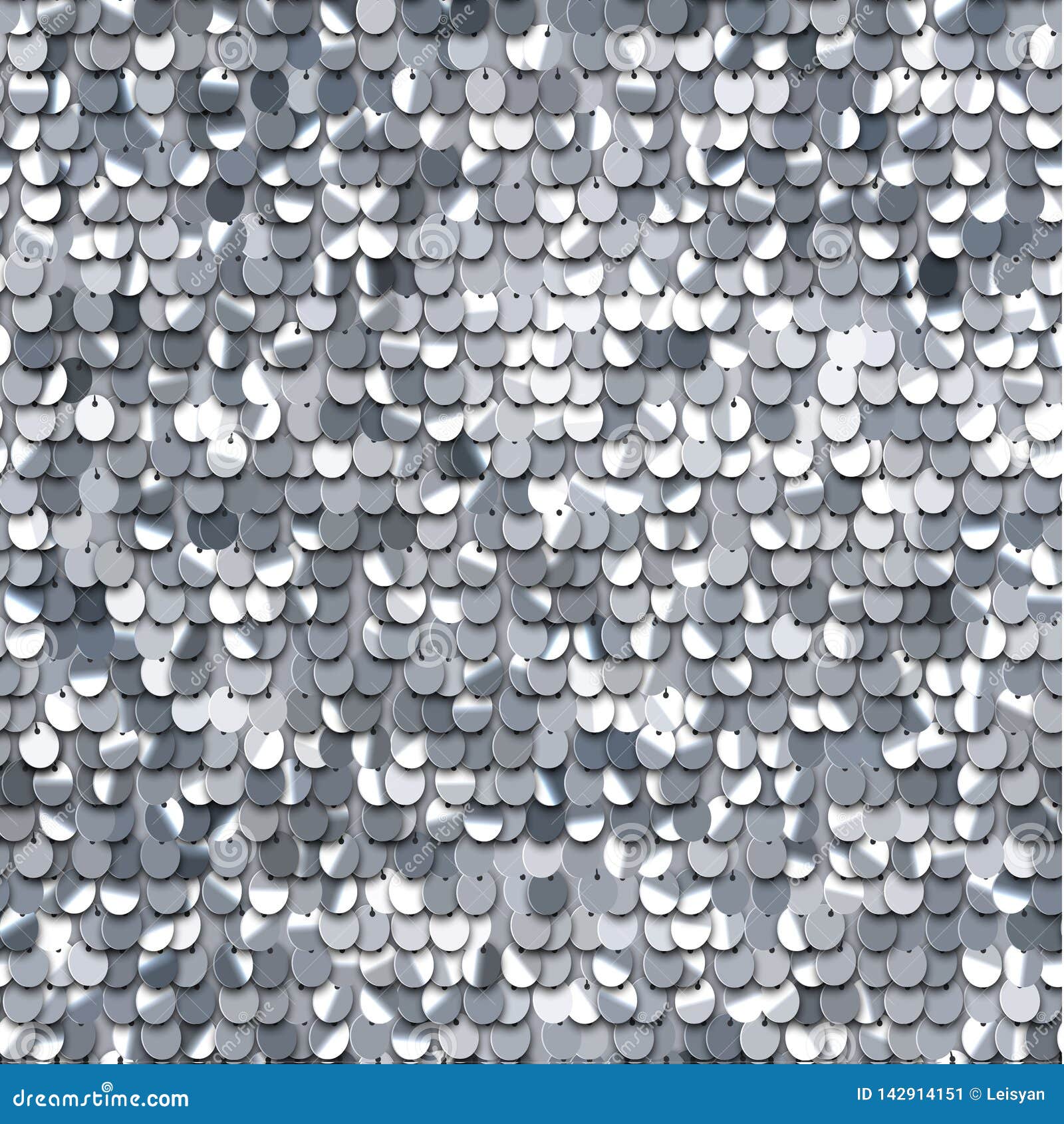 Seamless Silver Sequined Texture Stock Vector - Illustration of glitter ...