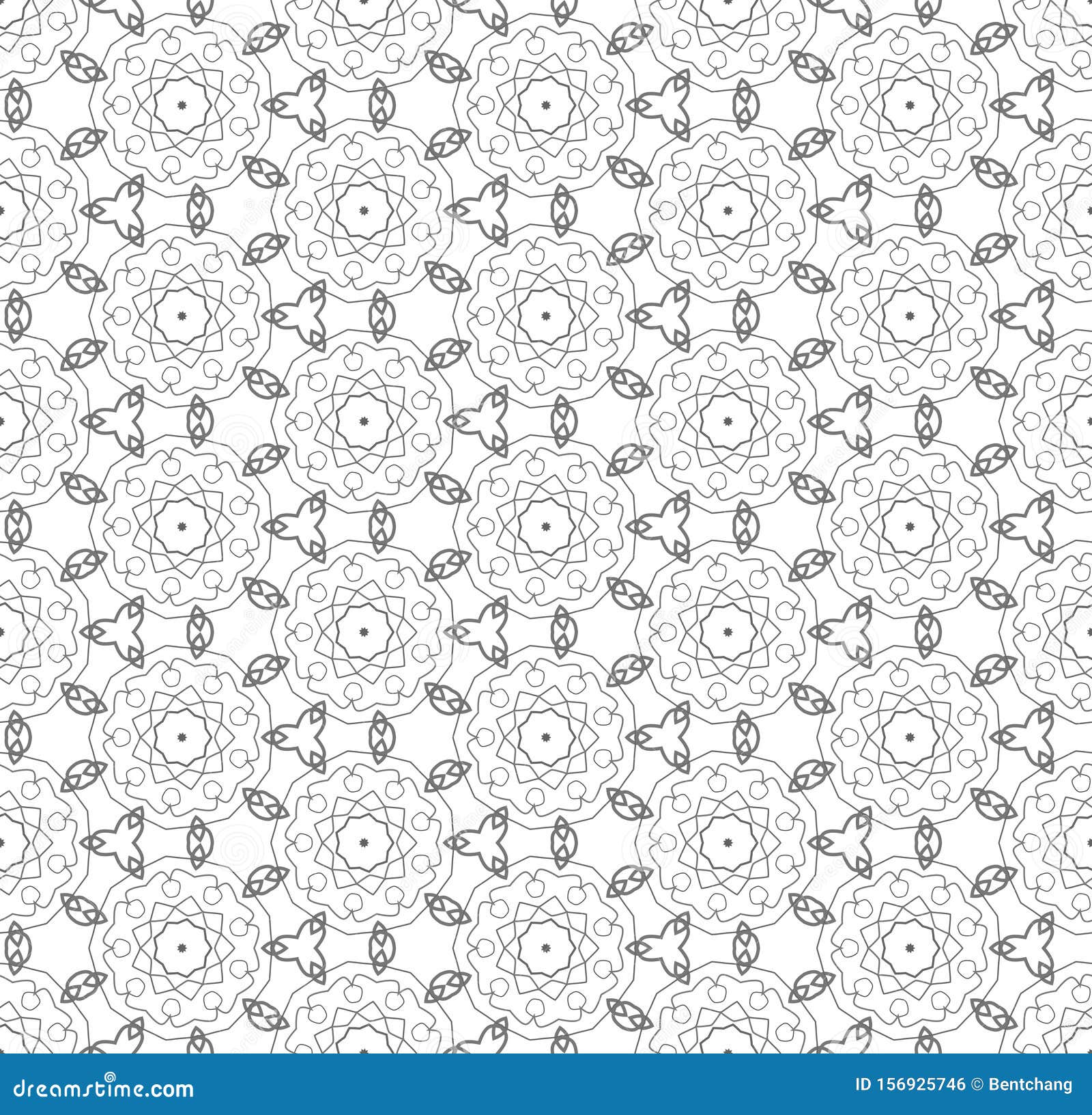 Seamless Simple Black & White B&W Abstract Geometry Pattern Stock ...