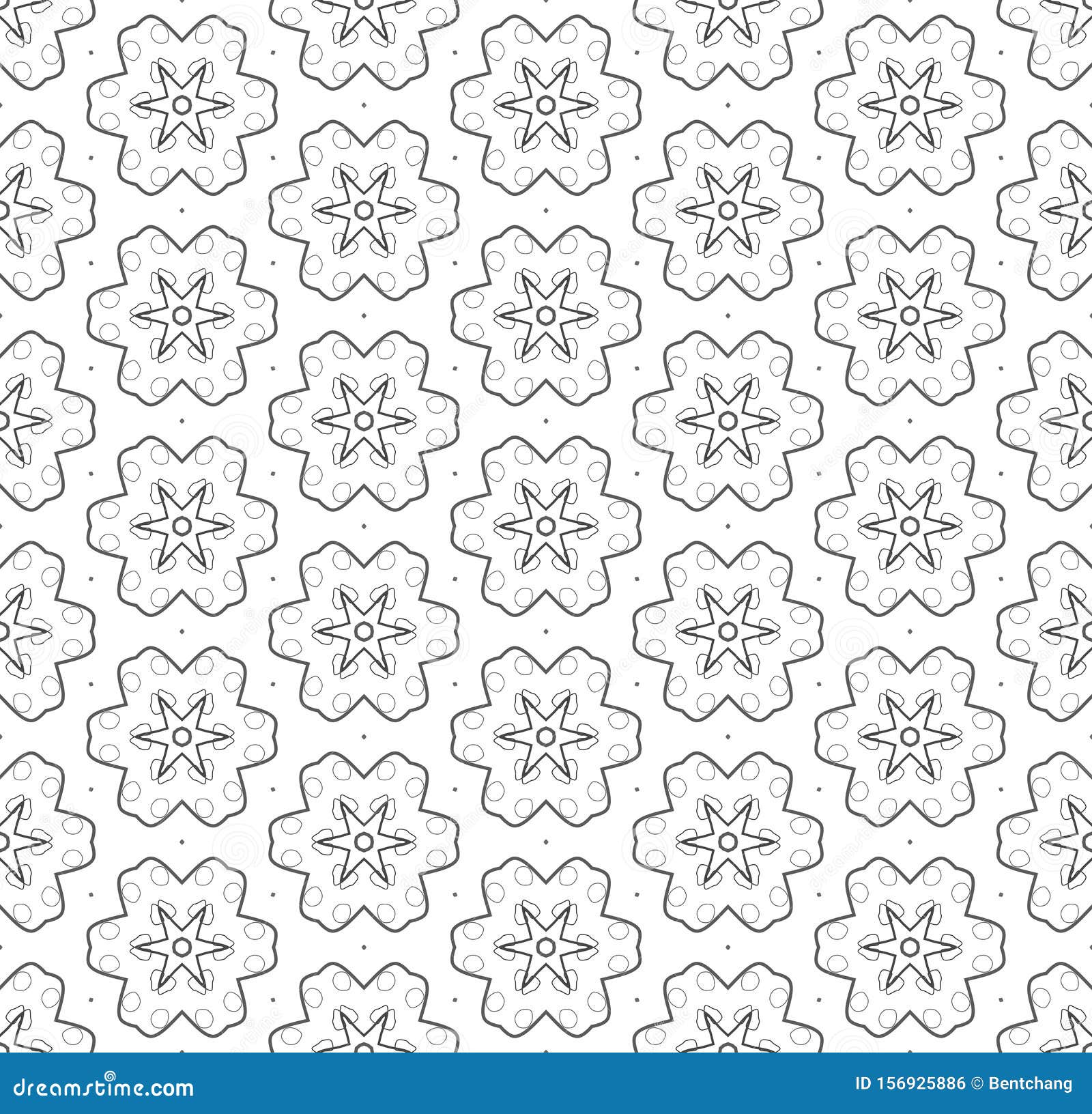 Seamless Simple Black & White B&W Abstract Geometry Pattern Stock Photo ...