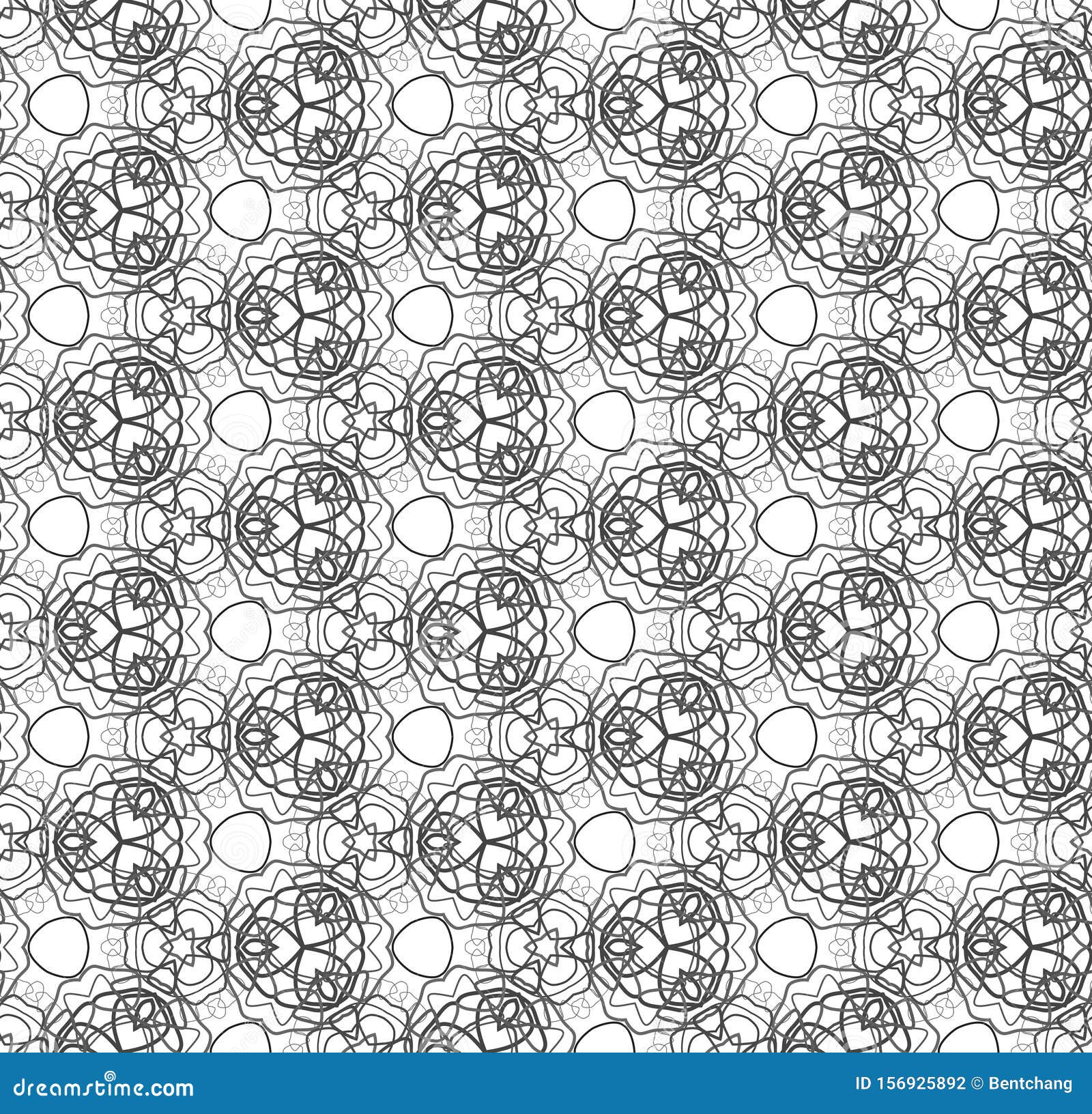 Seamless Simple Black & White B&W Abstract Geometry Pattern Stock Photo ...