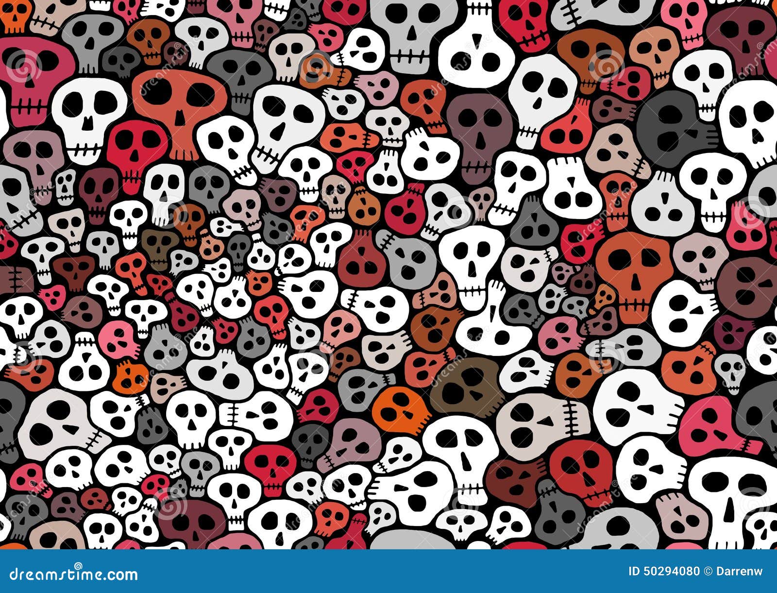Seamless Skulls Background Royalty-Free Stock Image | CartoonDealer.com ...