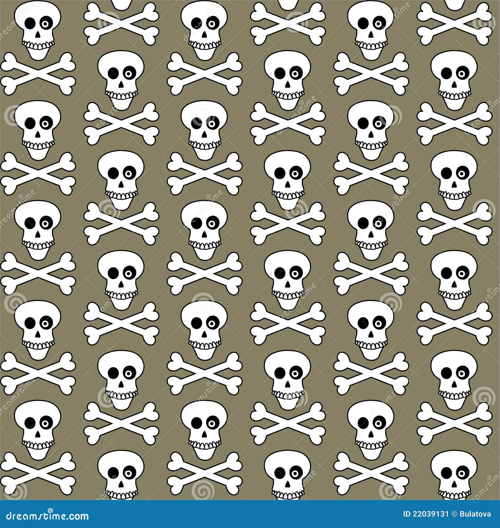 Seamless skulls pattern stock vector. Illustration of repetition - 22039131