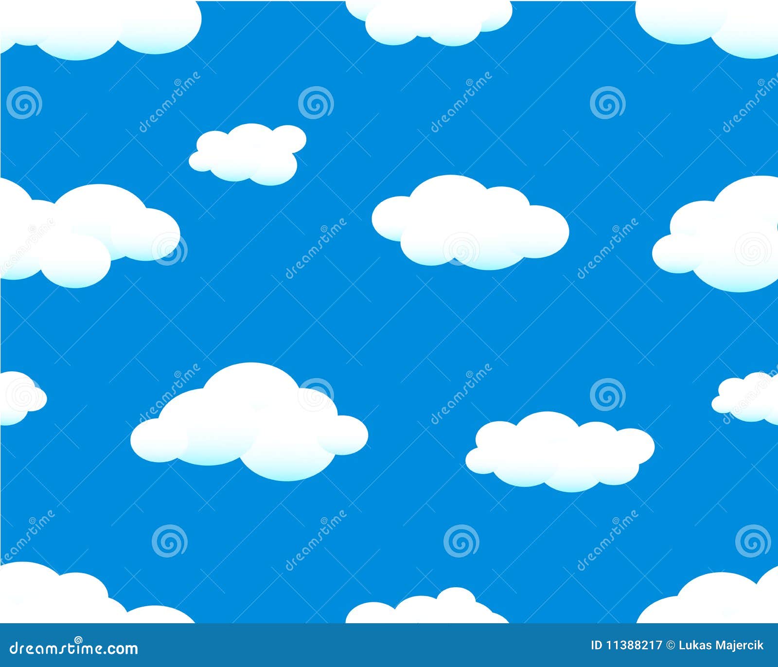 Seamless sky background stock vector. Illustration of color - 11388217