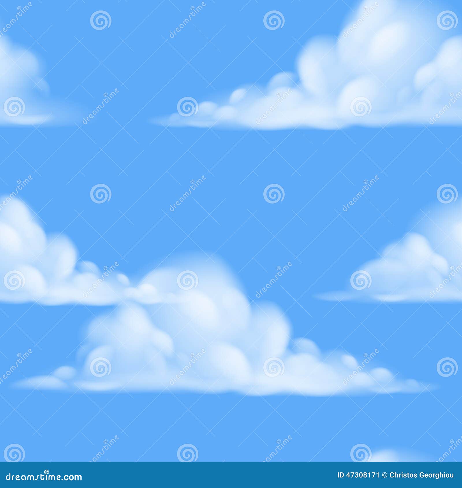 Seamless sky background stock vector. Illustration of bright - 47308171