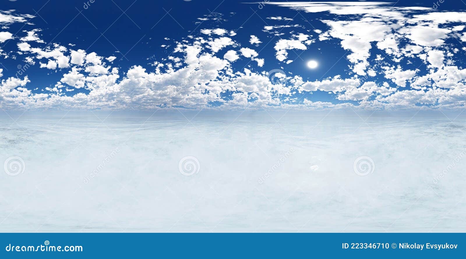 Seamless Sky Hdri Panorama 360 Degrees Angle View With Zenith And ...