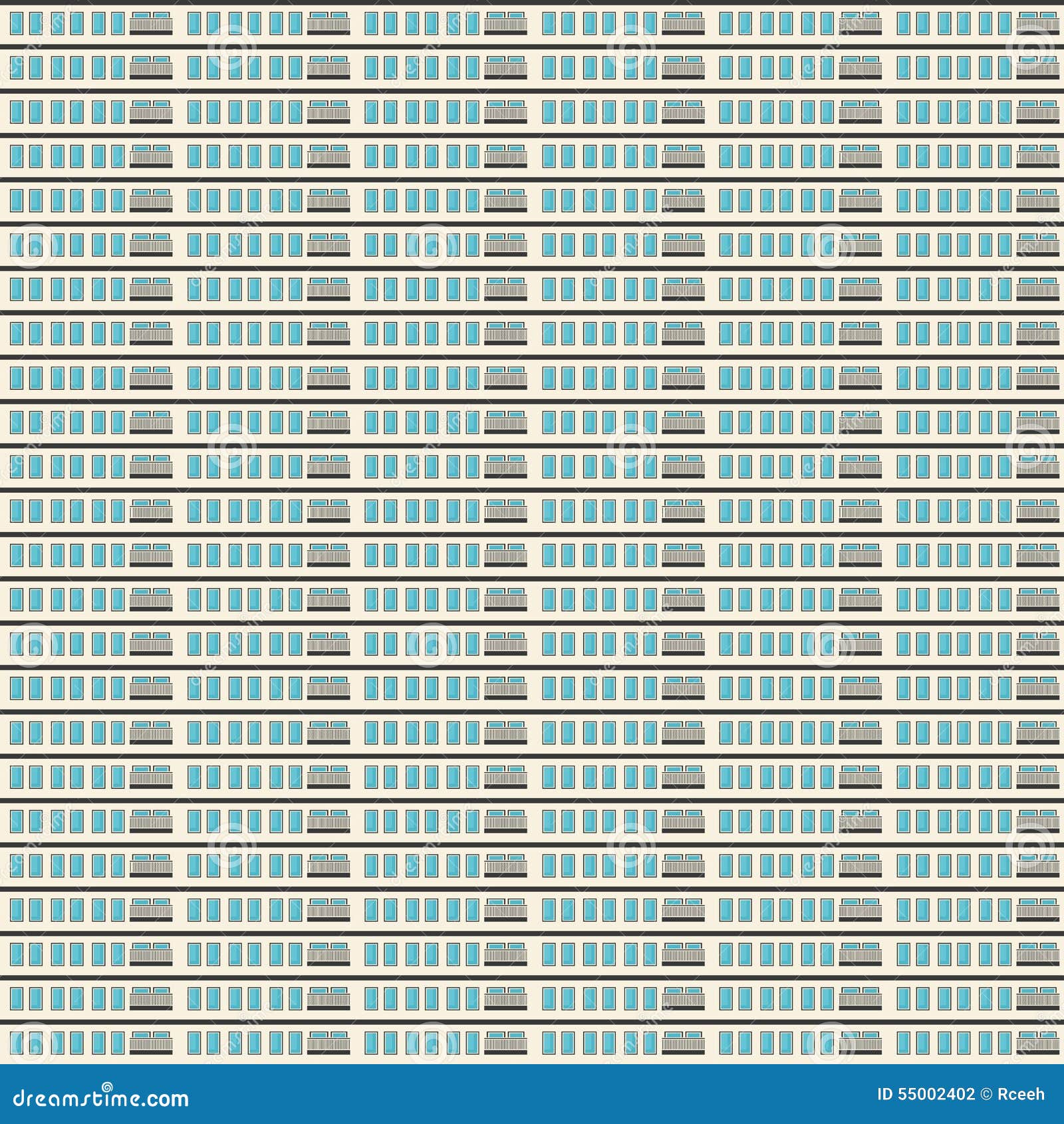 Seamless Skyscraper Pattern Stock Illustration - Illustration of ...