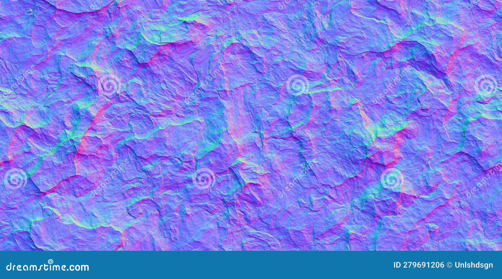 Seamless Slate Slab Rock Face Normal Map Background Texture. Stock ...