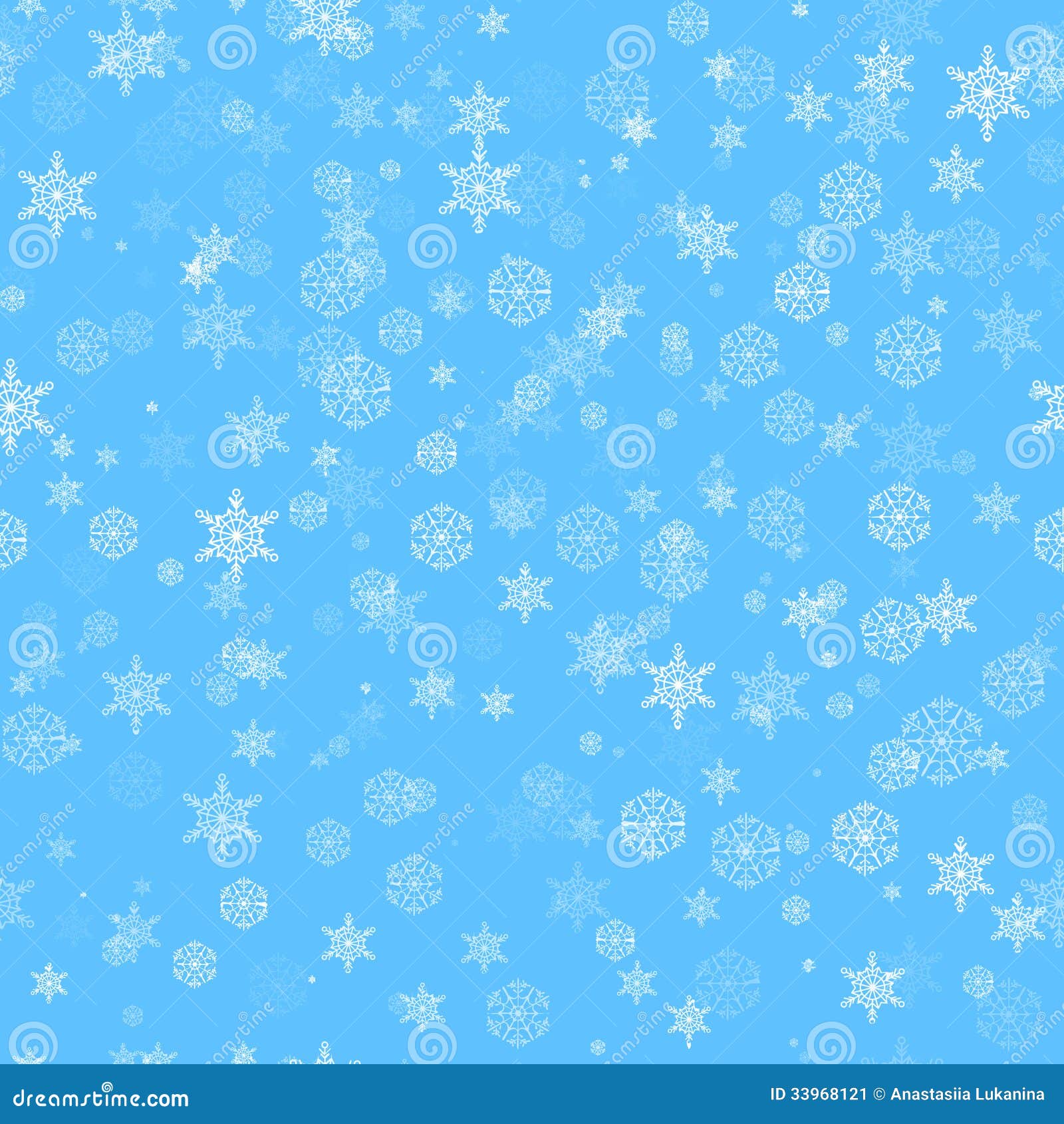Seamless snow pattern stock vector. Illustration of season - 33968121
