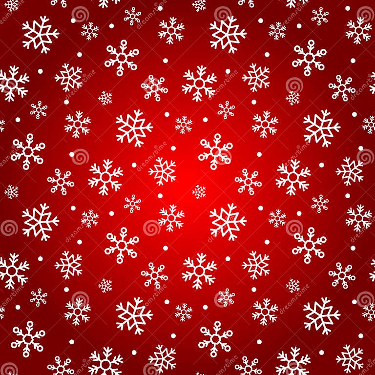 Seamless Snowflakes Pattern and Background Vector Illustration Stock ...