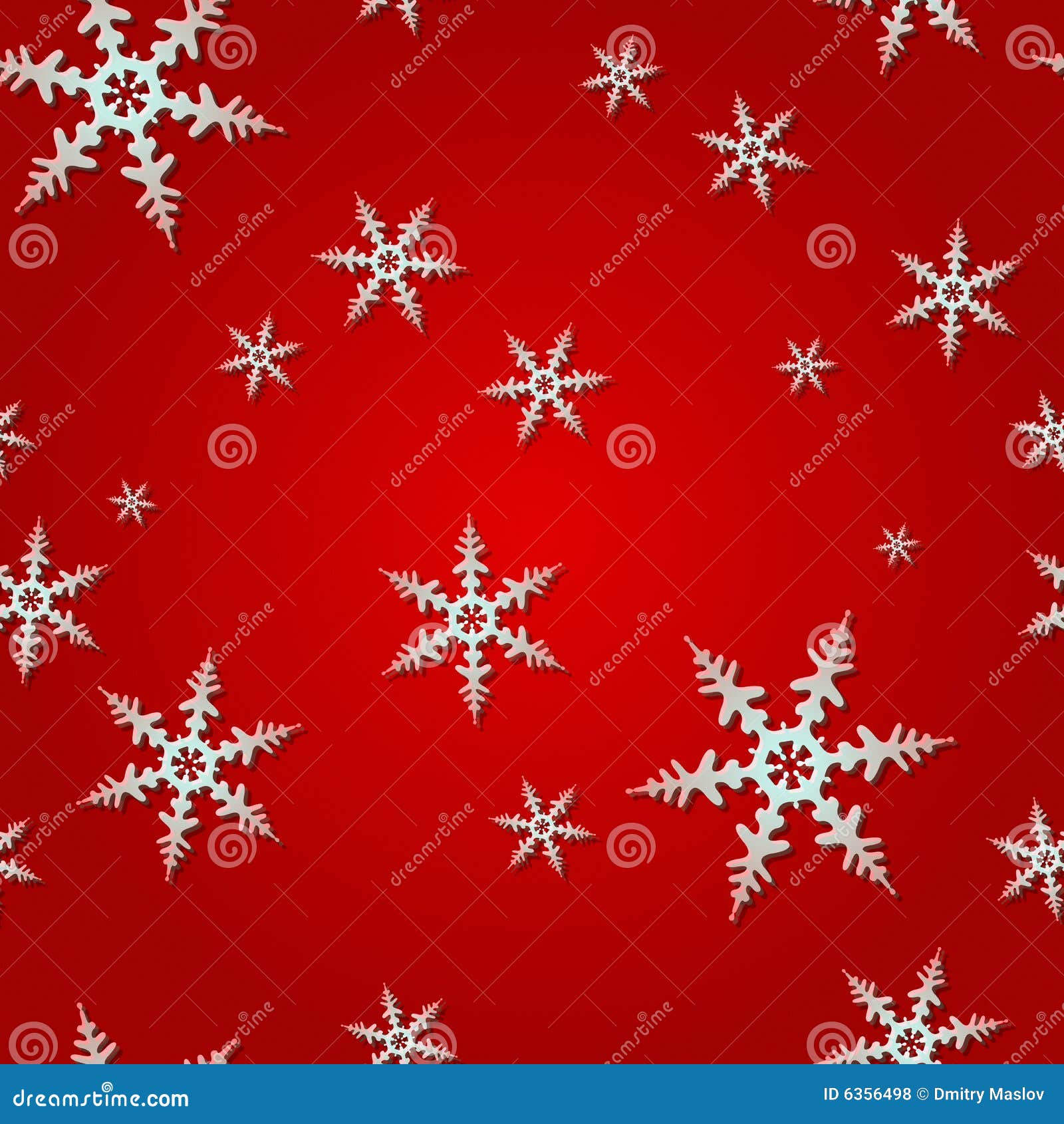 Seamless Snowflake Pattern stock vector. Illustration of abstract - 6356498