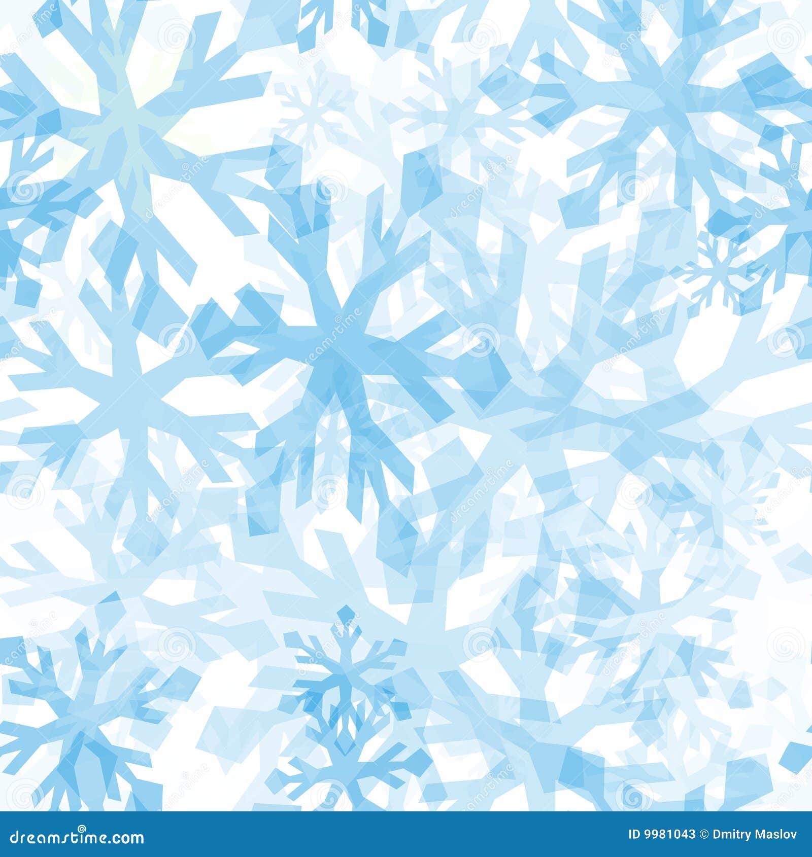 Seamless Snowflake Pattern stock vector. Illustration of vector - 9981043