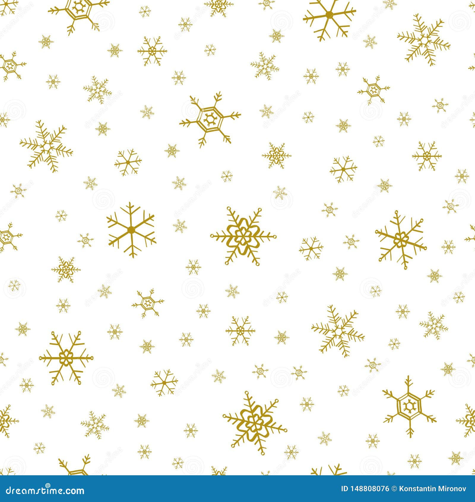 Seamless Snowflake Pattern Red White Colors Vector Illustration Stock ...