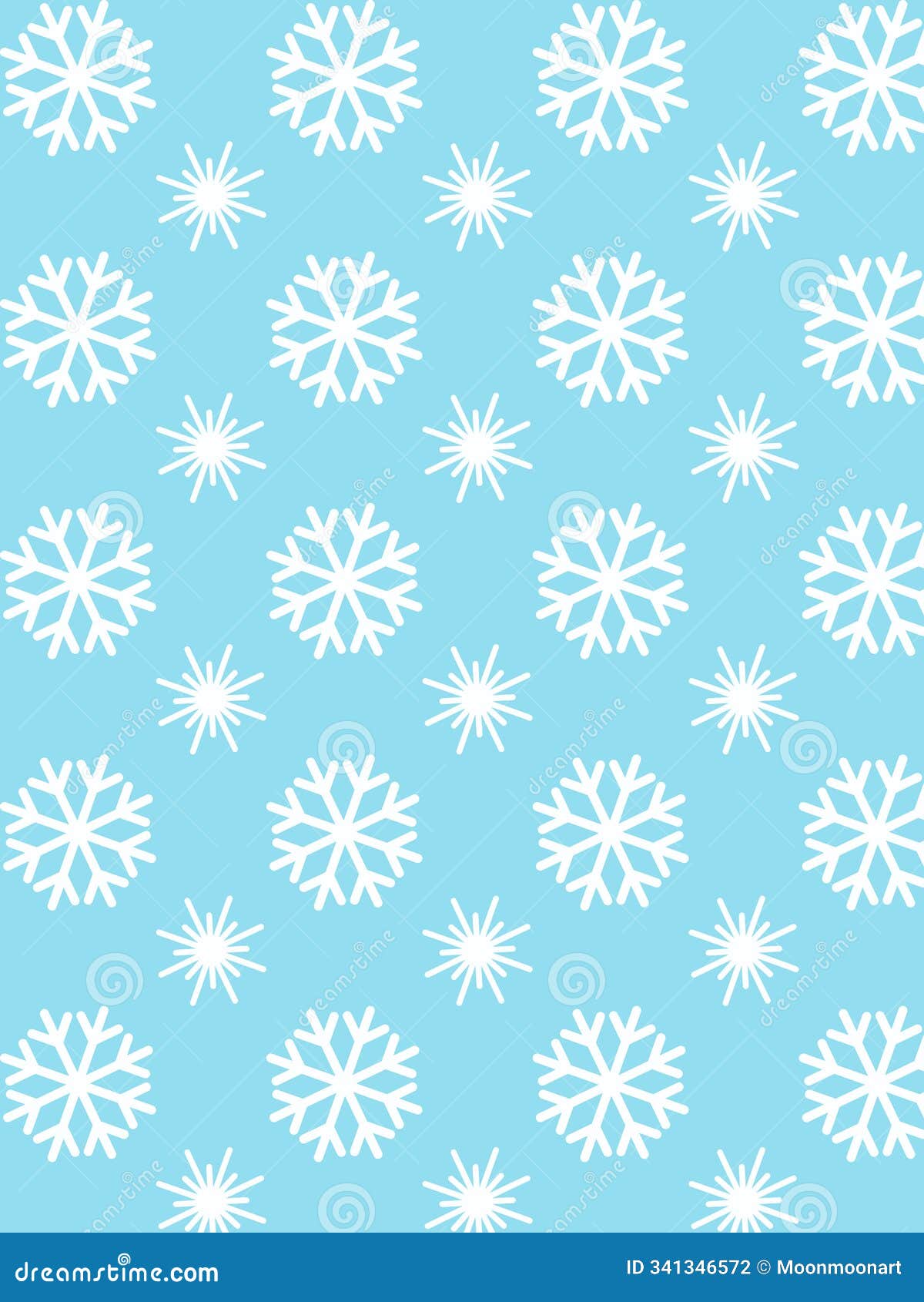 Seamless Snowflake Pattern. Vector Illustration Stock Illustration ...