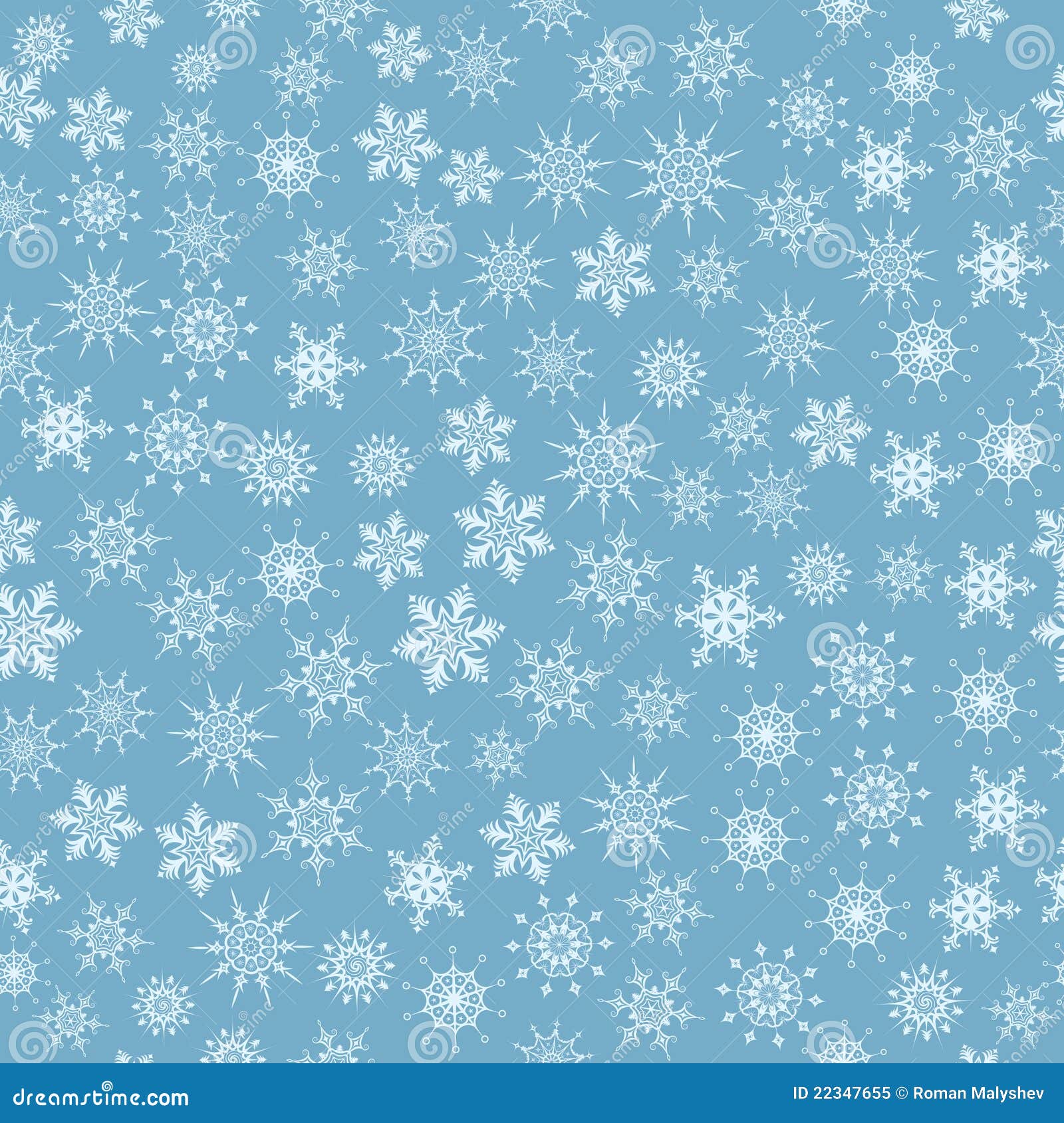 Seamless snowflakes stock vector. Illustration of ornate - 22347655