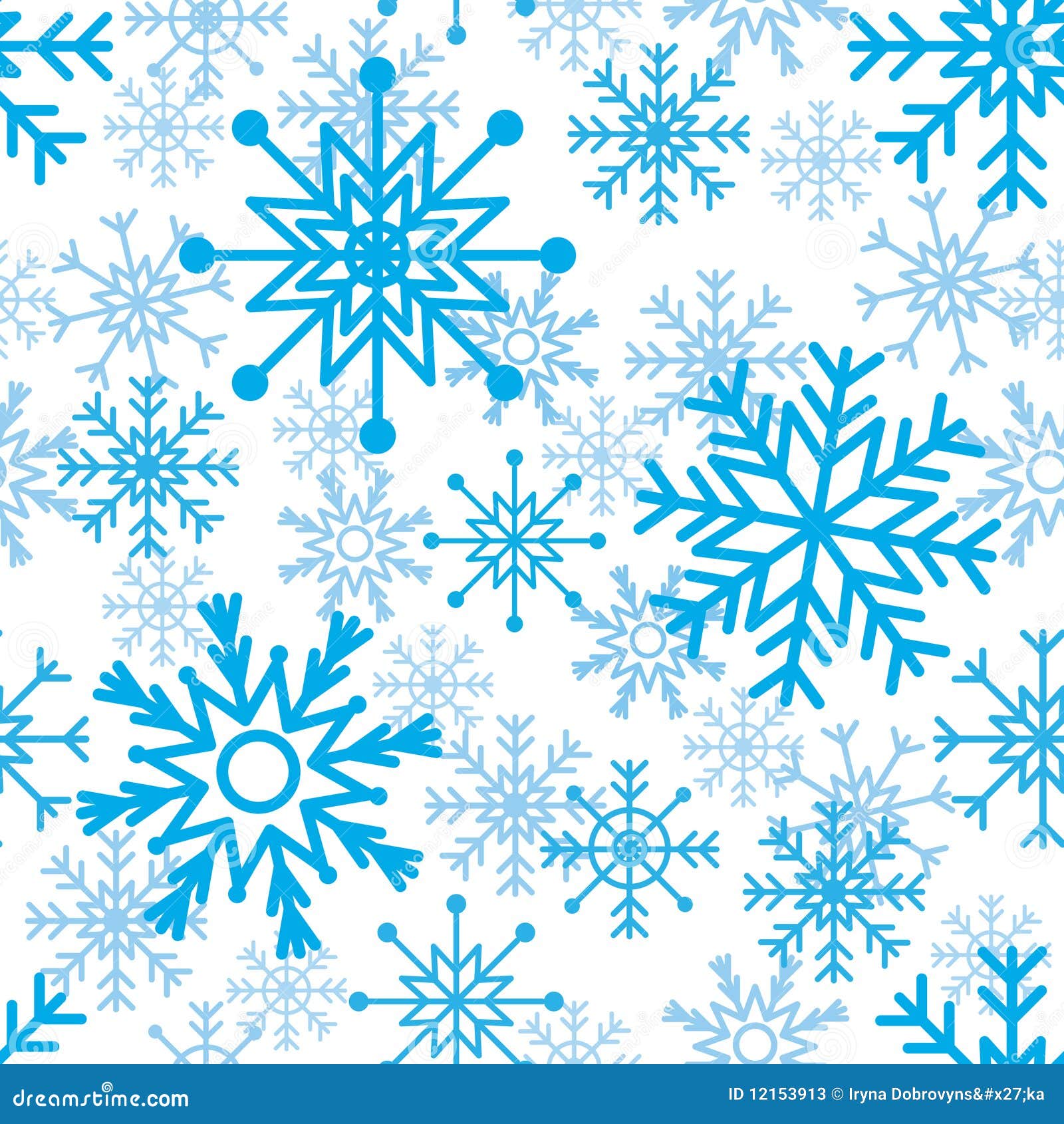 Seamless Snowflakes Pattern Stock Vector - Illustration of simple ...