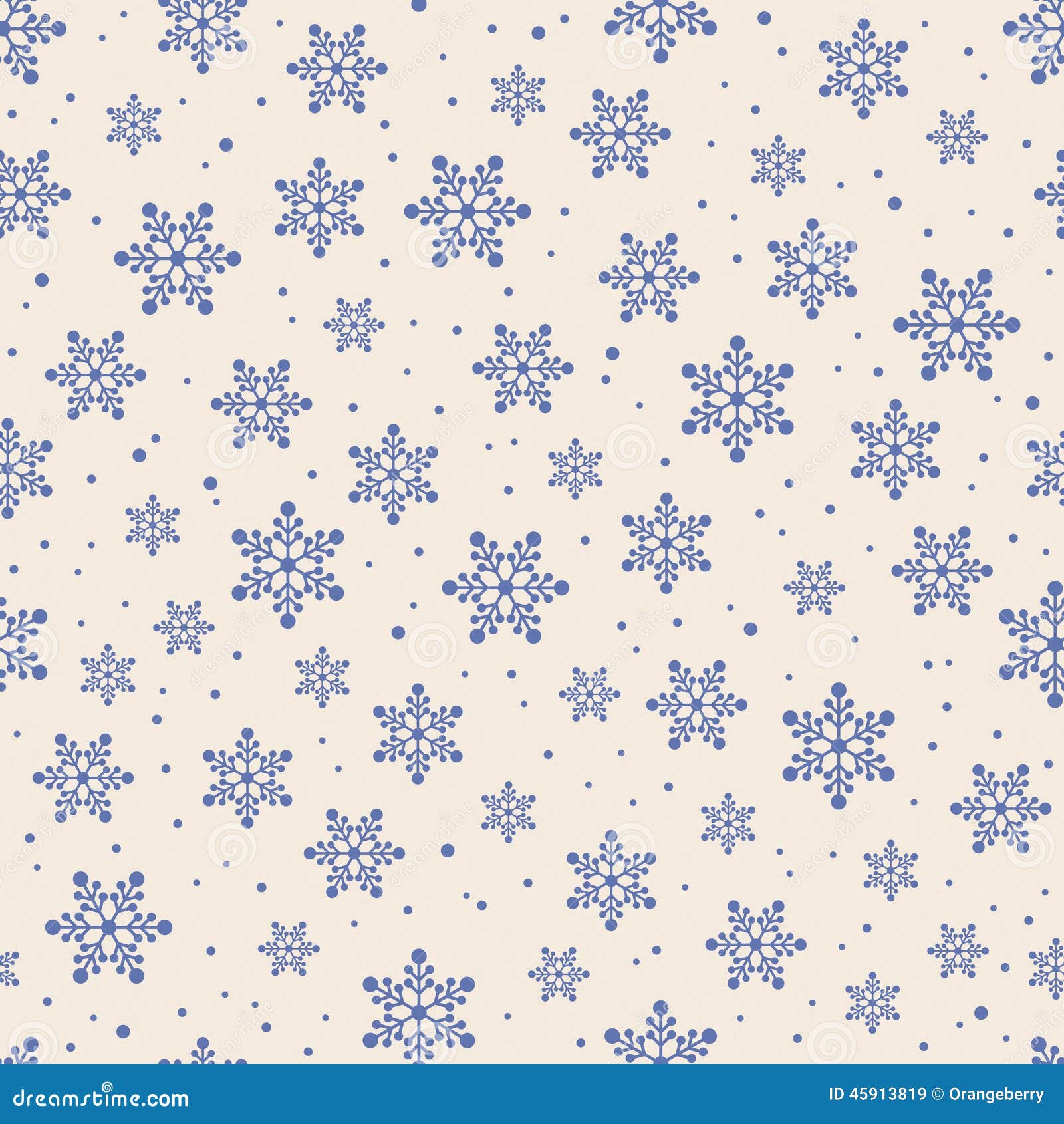 Seamless Snowflakes Pattern Stock Vector - Illustration of scrapbook, season: 45913819