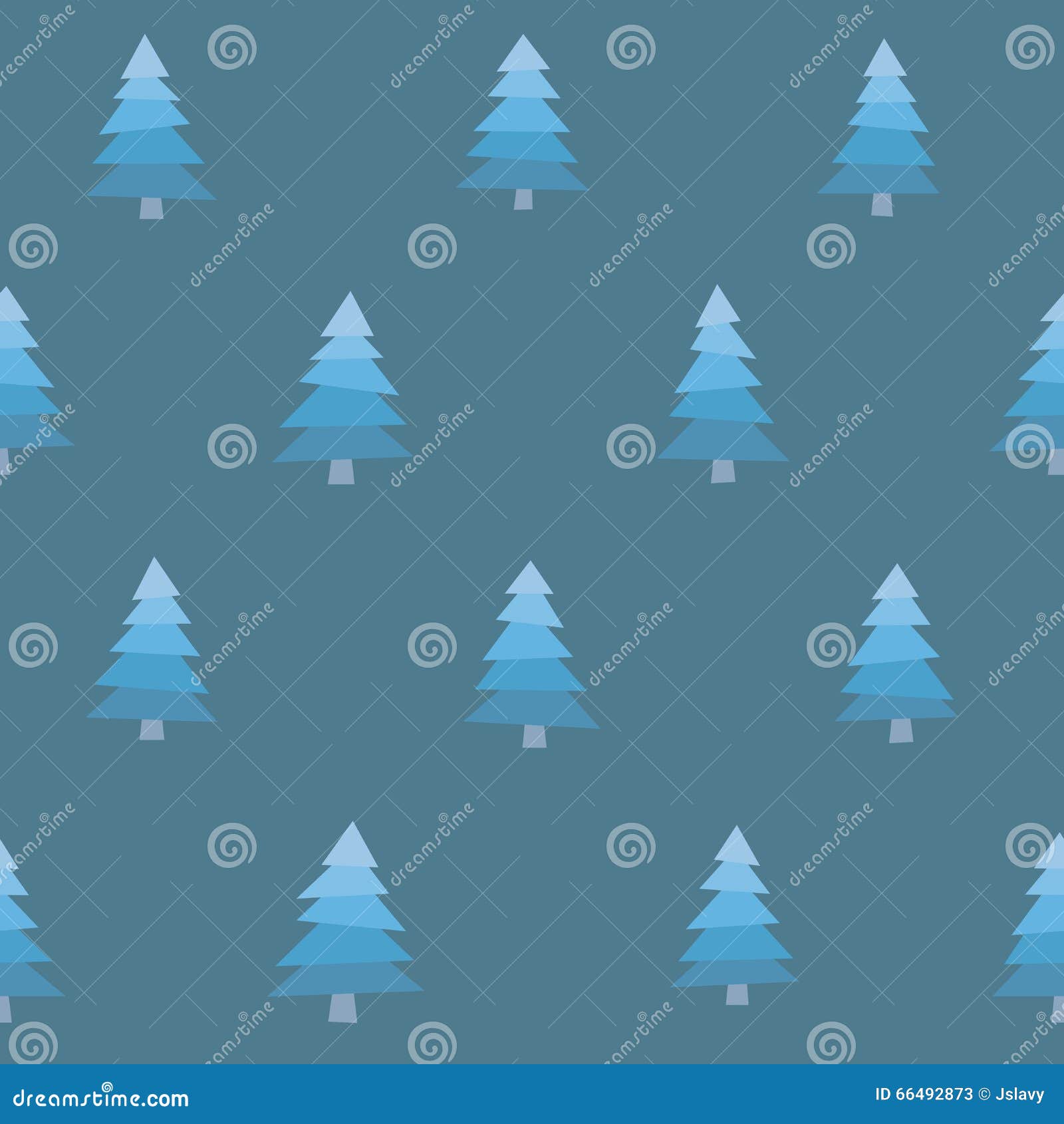 Seamless Snowy Trees stock vector. Illustration of forest - 66492873