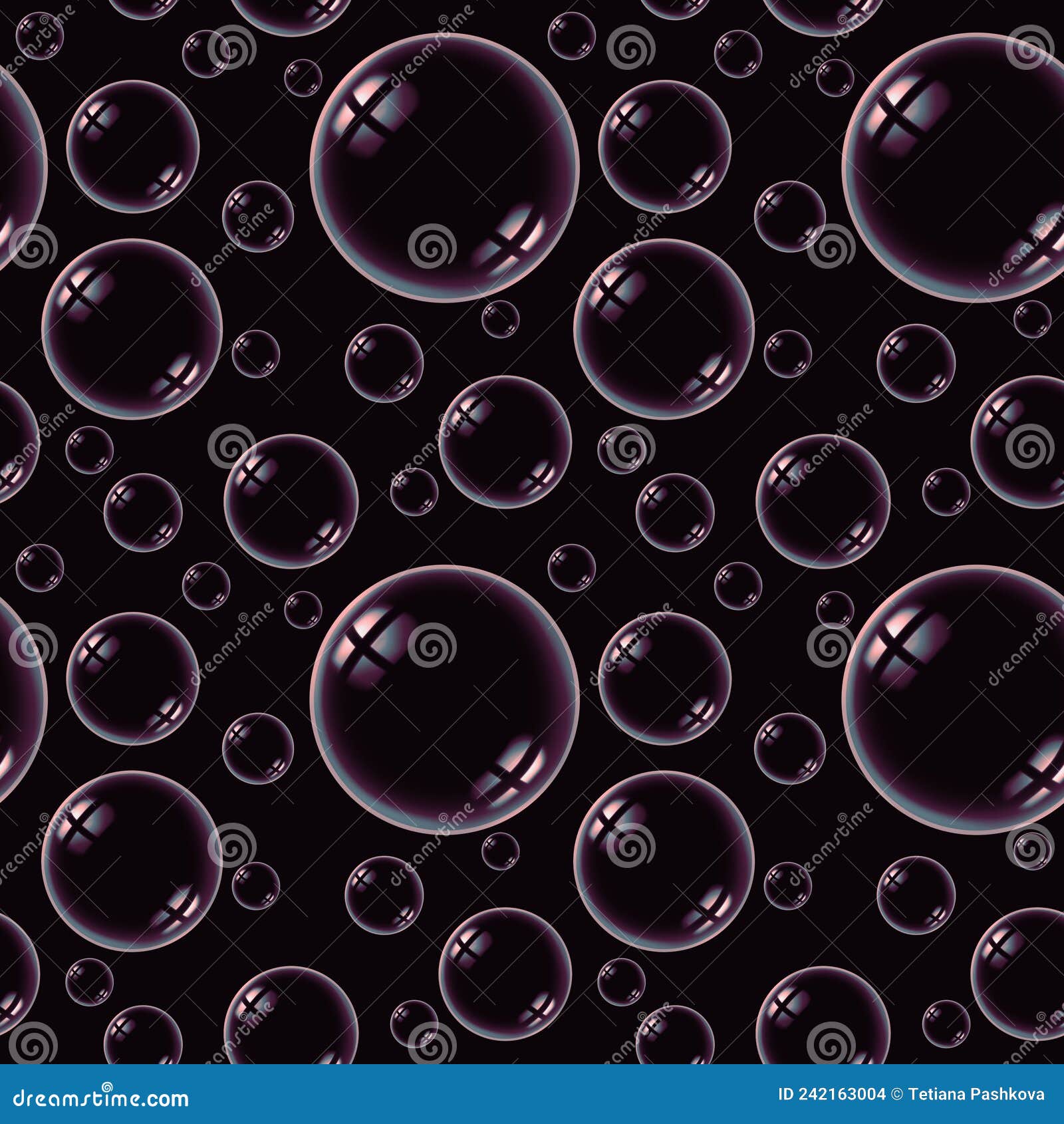 Seamless Soap Bubble Pattern for Fabrics and Textiles and Packaging and ...