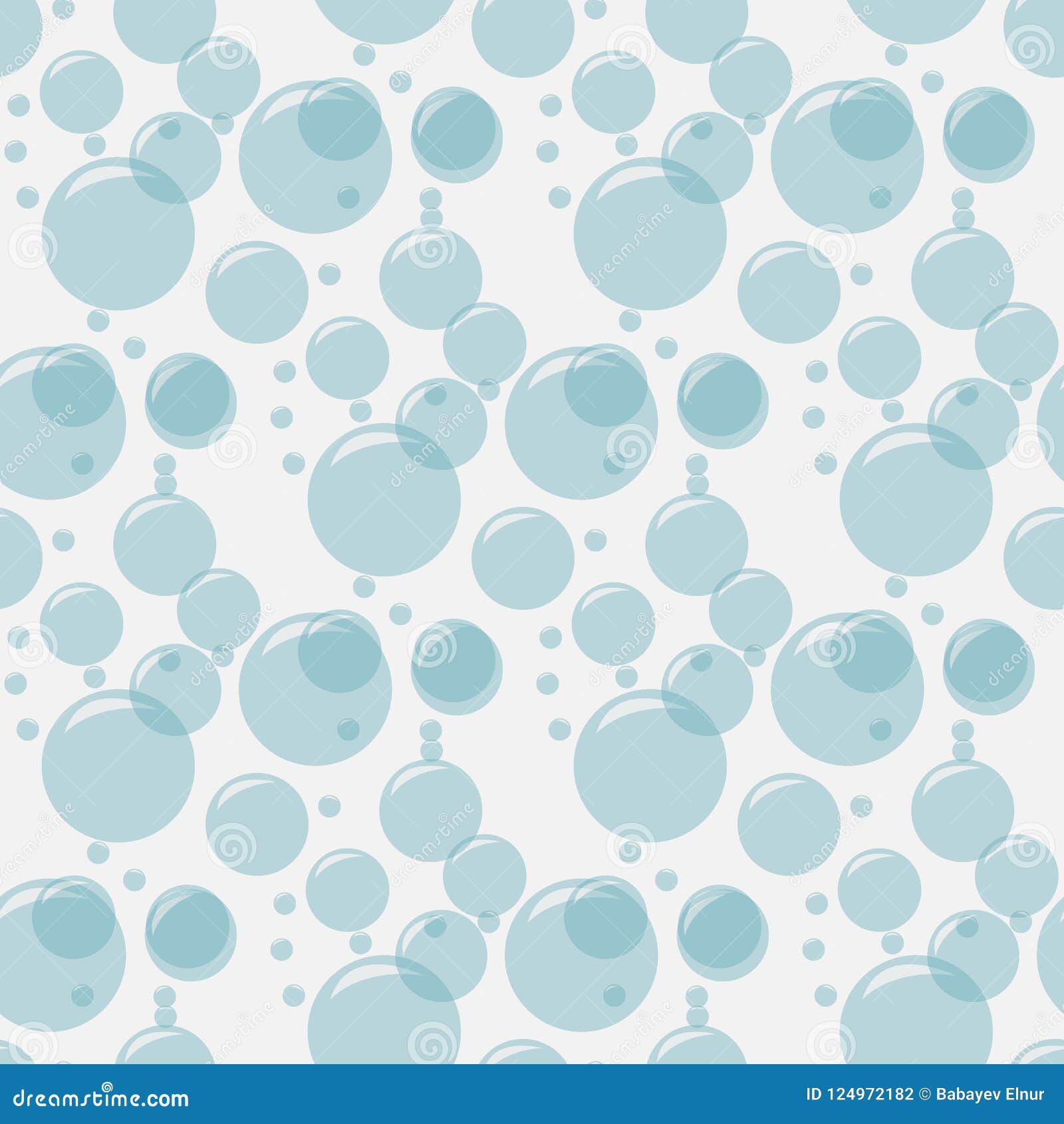 Seamless Soap Bubbles Pattern. Vector Background. Cleaning Or Bodycare ...