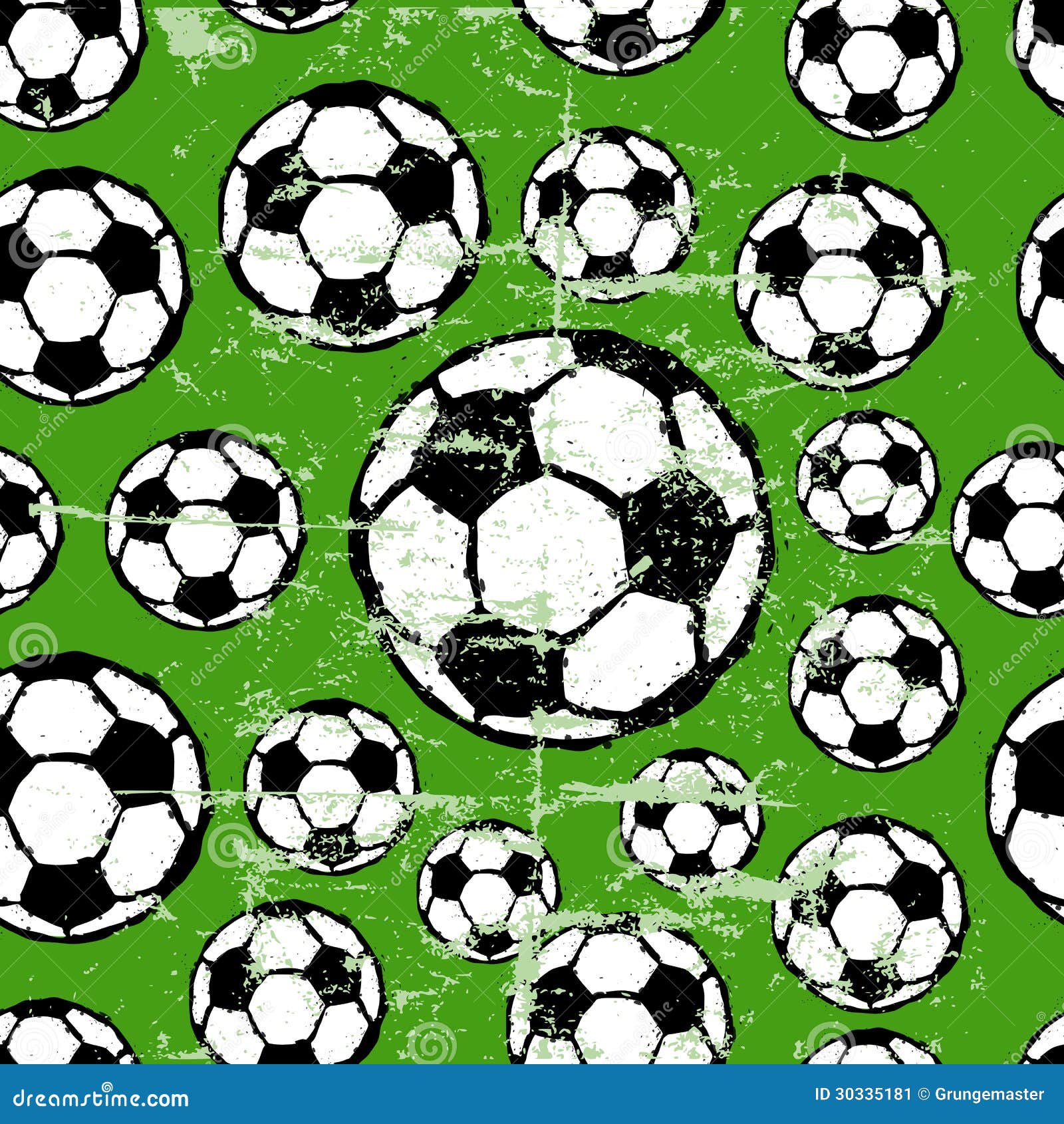 Seamless soccer pattern stock vector. Illustration of playground - 30335181