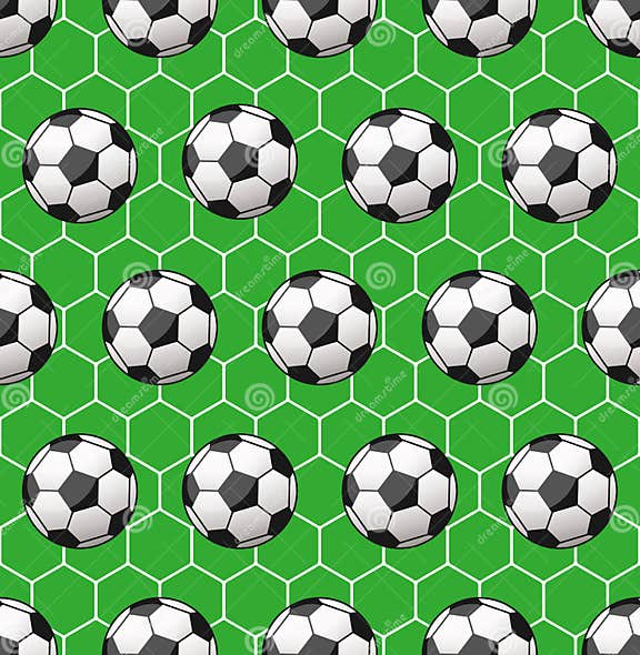 Seamless soccer pattern stock vector. Illustration of leisure - 36385466