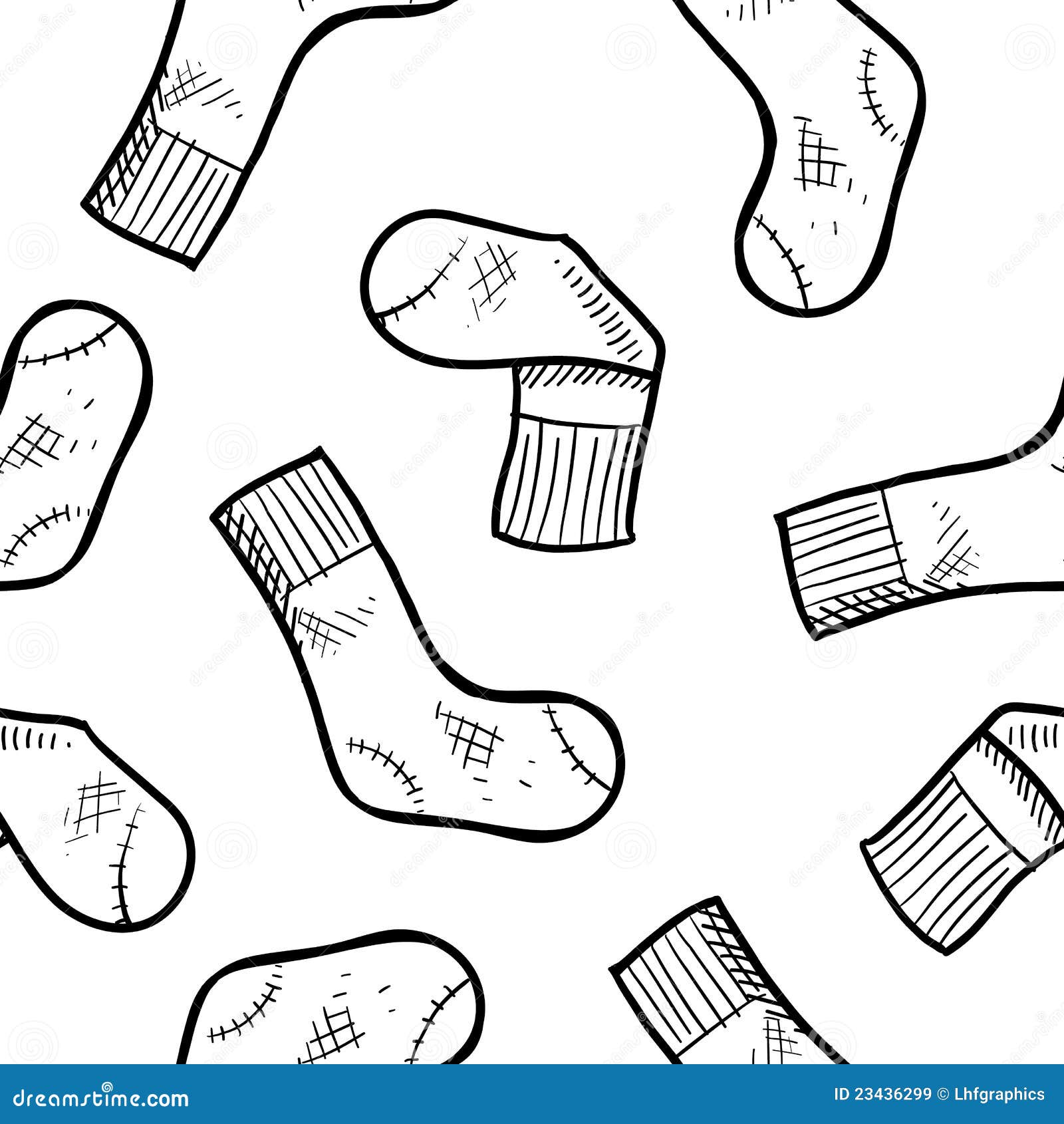 Seamless socks background stock vector. Illustration of tiled - 23436299