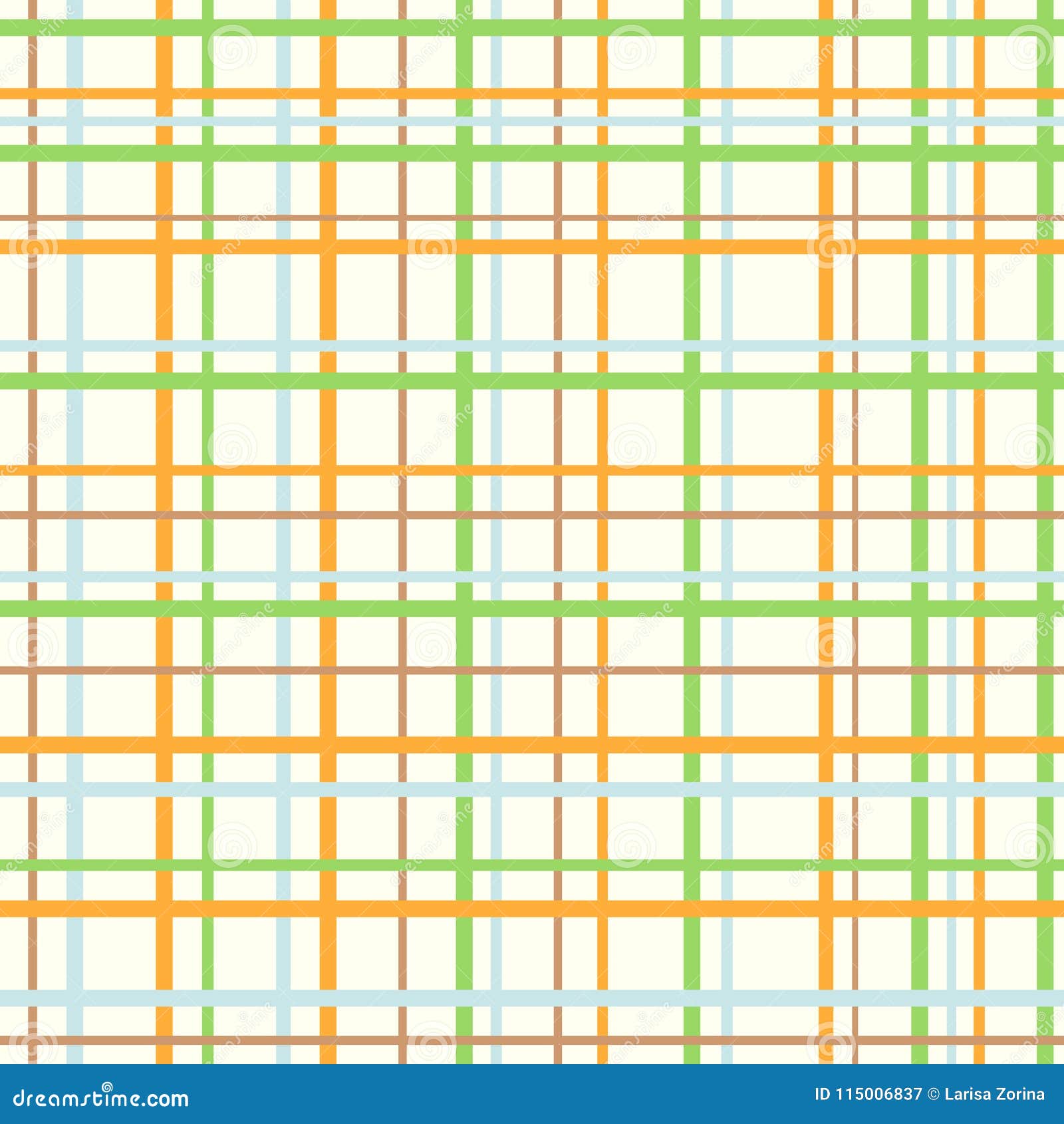 Seamless Soft Pastel Color Checkered Pattern. Stock Illustration ...