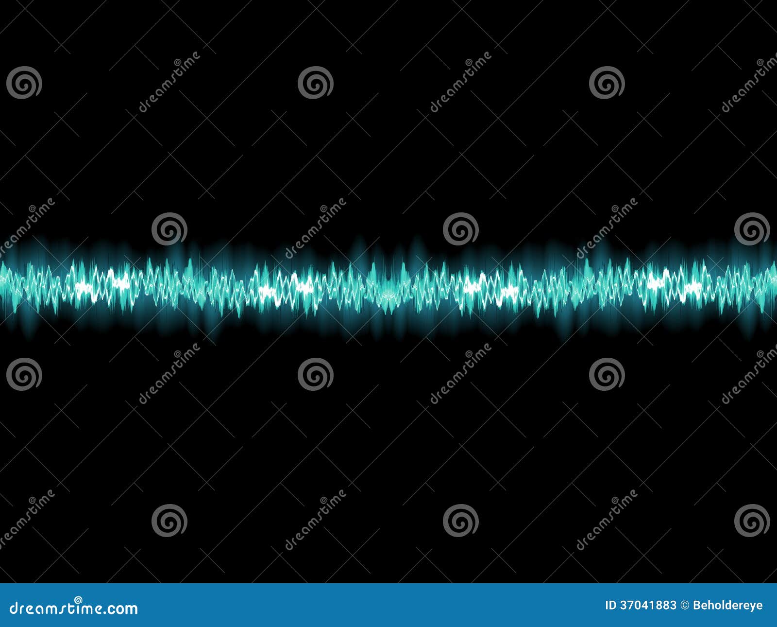 Seamless Sound Waves Oscillating. EPS 10 Stock Illustration ...