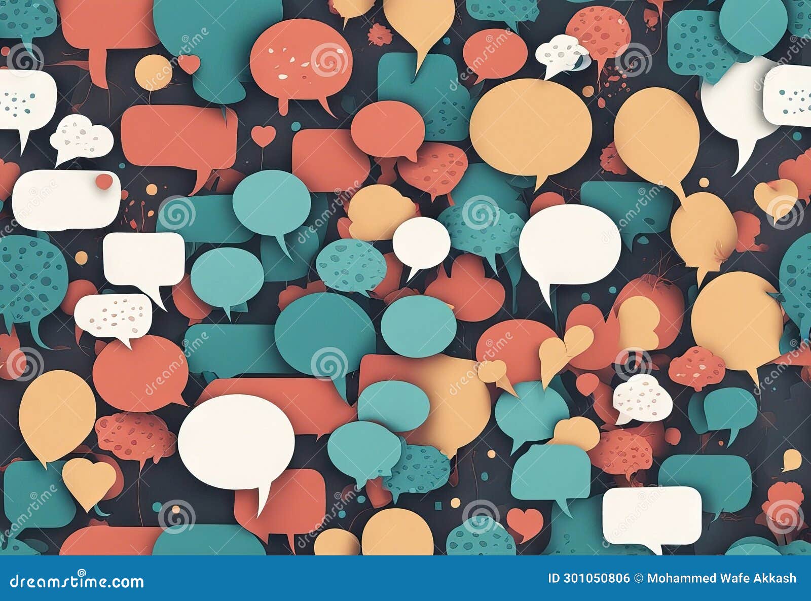 Seamless Speech Bubbles Stock IllustrationSpeech Bubble, Pattern ...