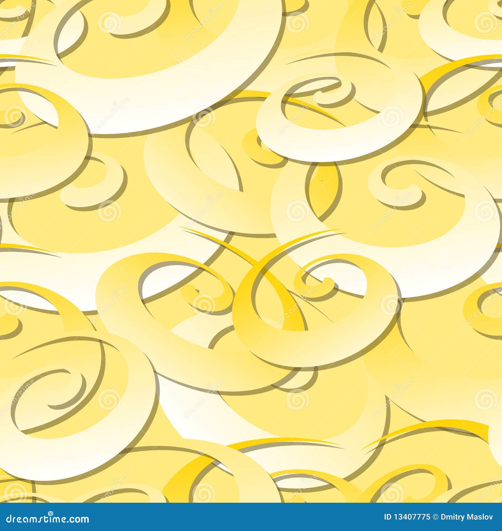 Seamless Spiral Pattern Picture. Image: 13407775