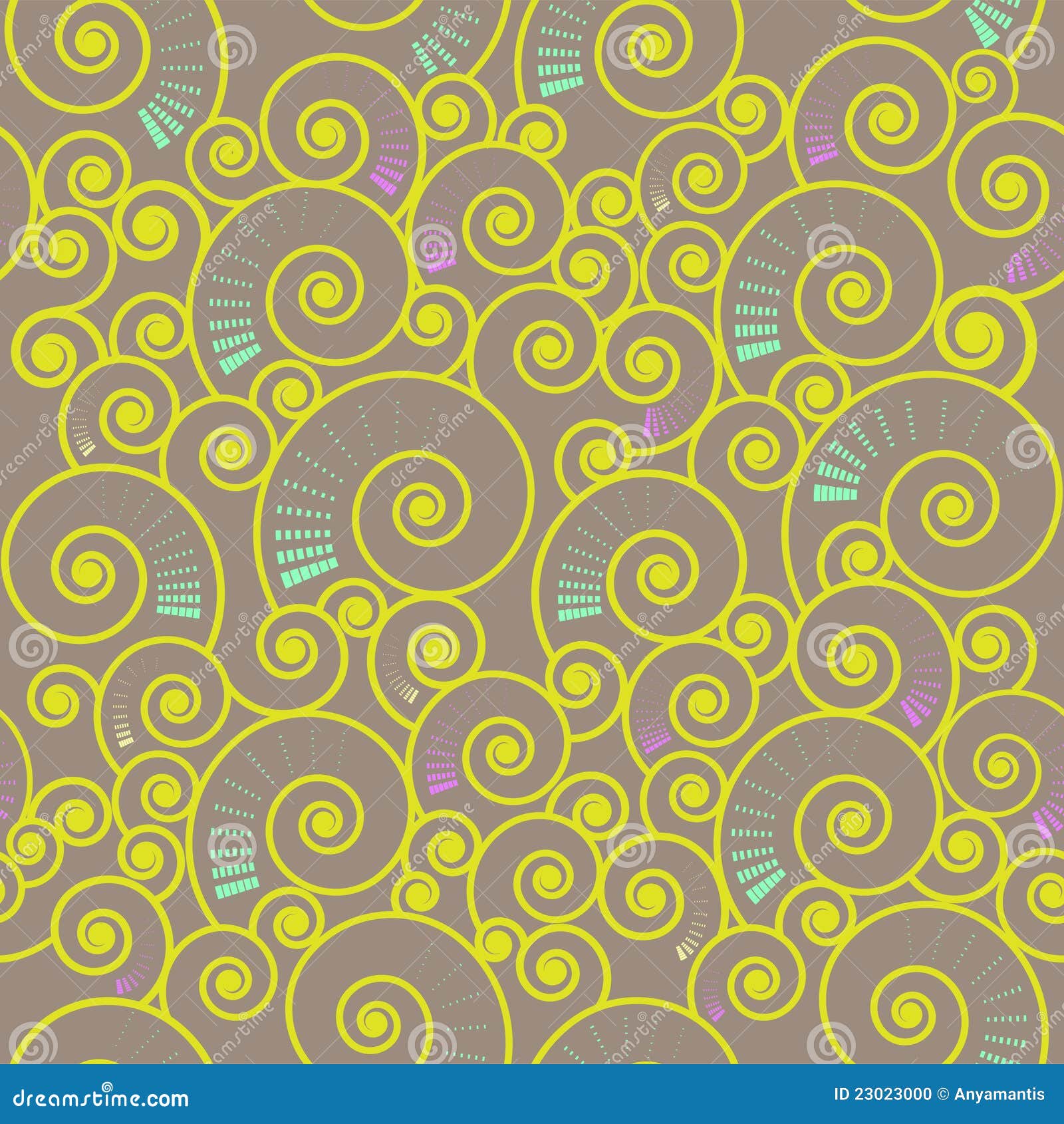 Seamless spiral pattern stock vector. Illustration of psychedelic ...