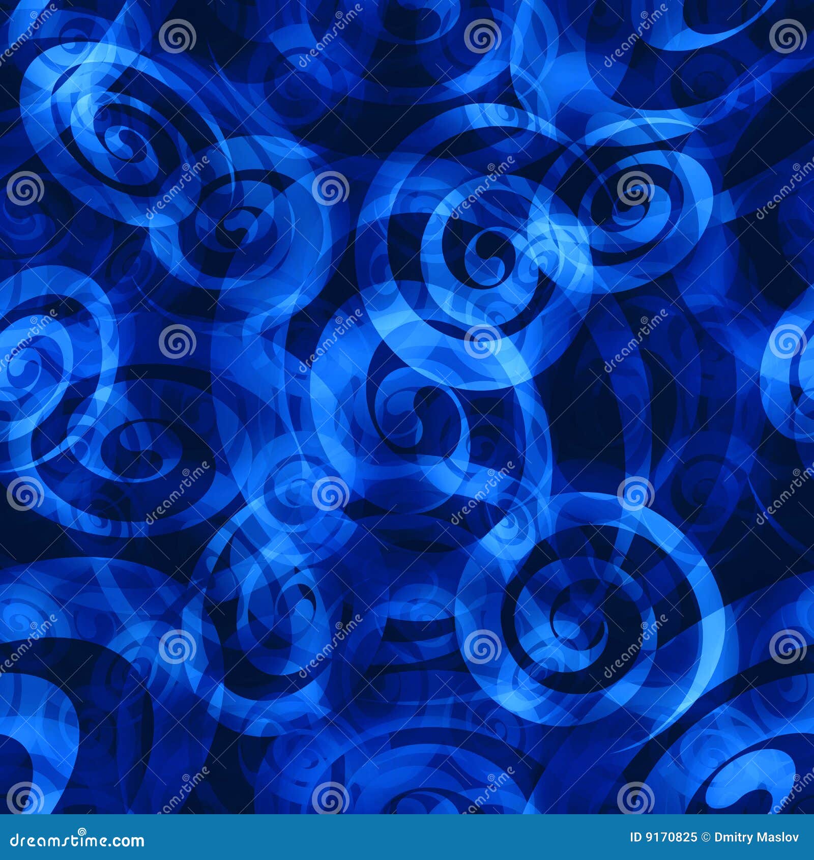 Seamless Spiral Pattern Picture. Image: 9170825