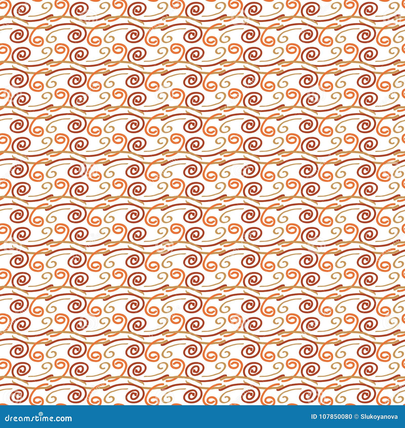 Seamless spiral pattern stock vector. Illustration of fabric - 107850080